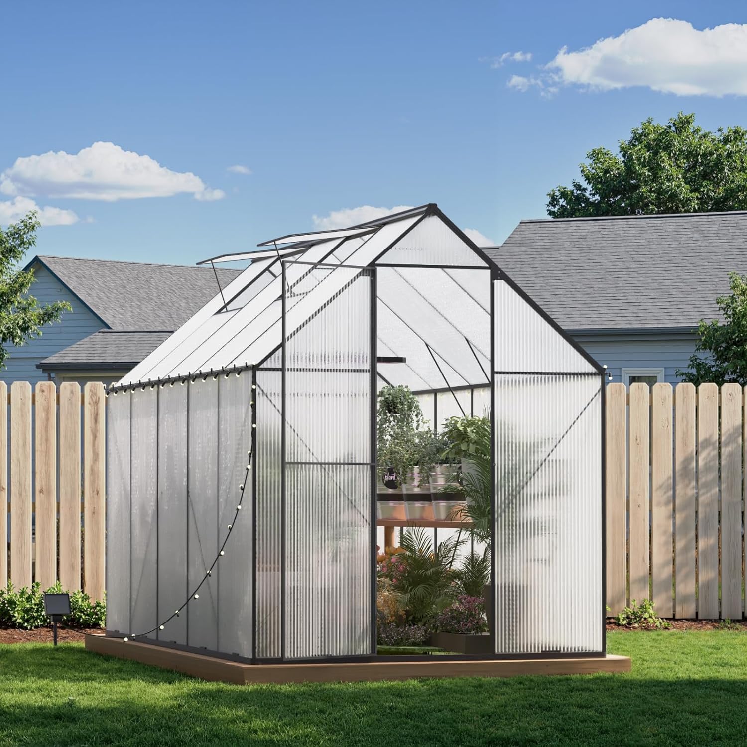 Amazon.com : Benass 6X10 FT Greenhouse for Outdoors, Heavy Duty ...