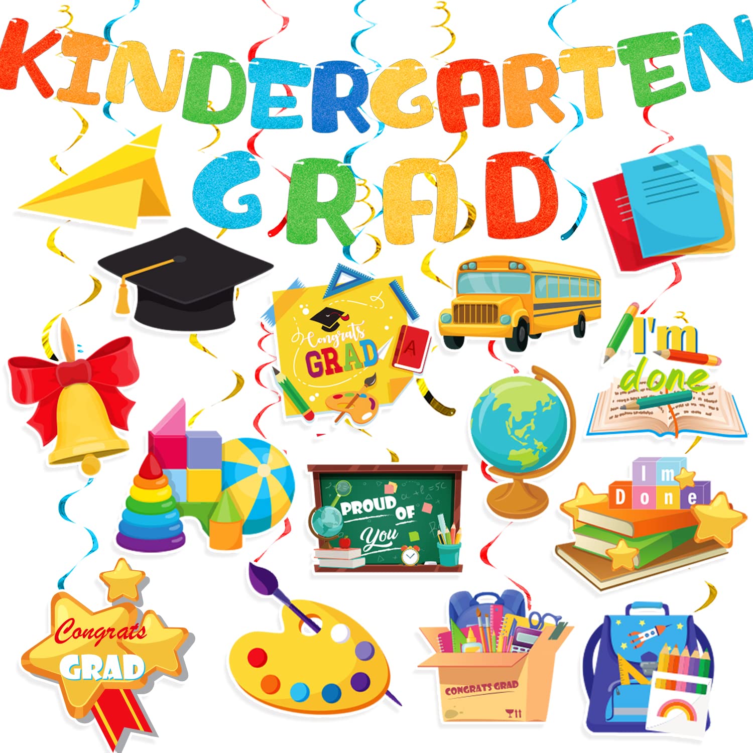 Buy Kindergarten Graduation Decorations 2023 Kindergarten Grad Banner buy-kindergarten-graduation-decorations-2023-kindergarten-grad-banner