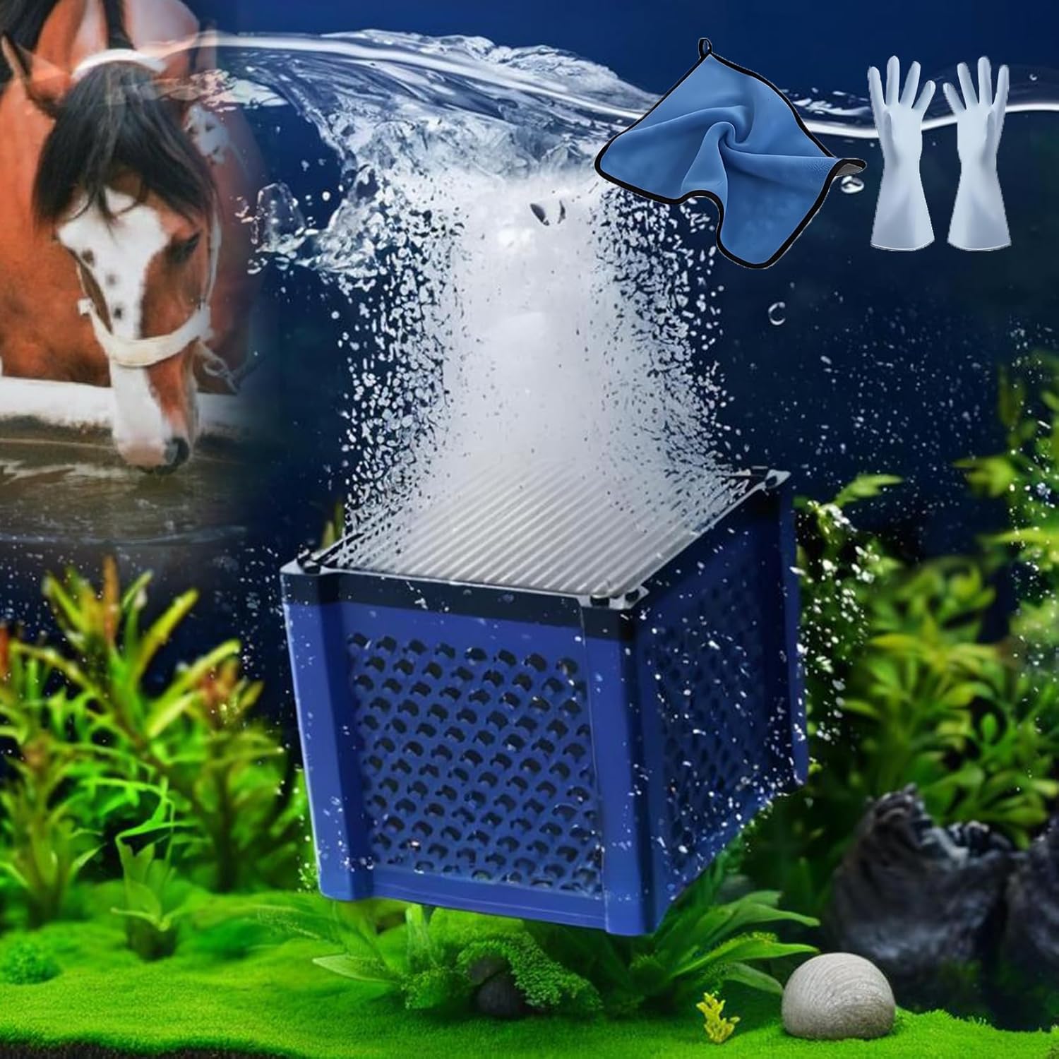 Amazon.com : Pure Cube Water Trough Filter - Fish Tank Kit with ...