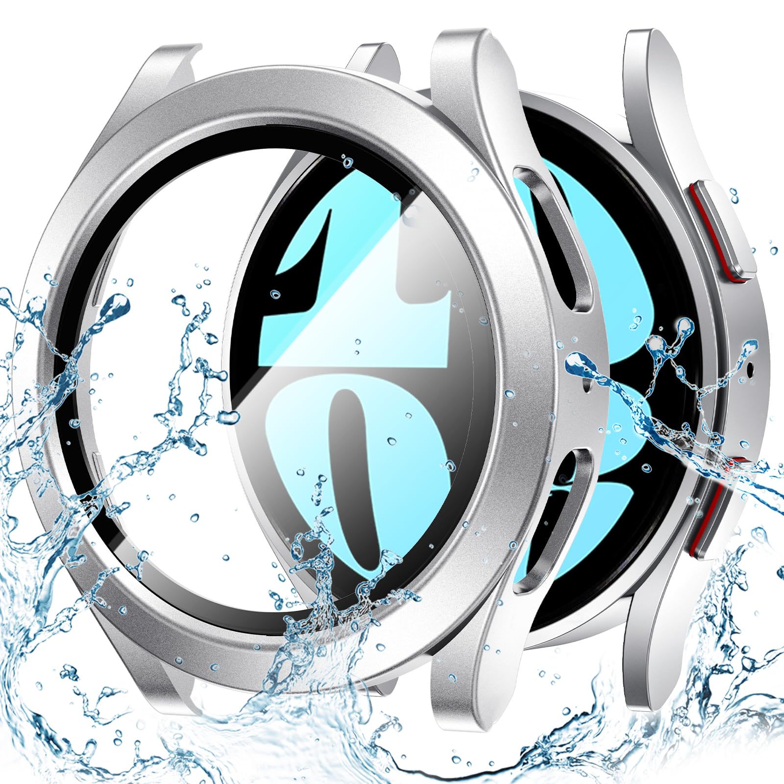 Amazon.com: Goton Waterproof Case for Galaxy Watch 6 Screen Protector ...