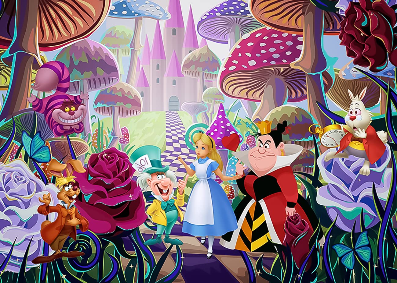 Alice In Wonderland Cartoon Background