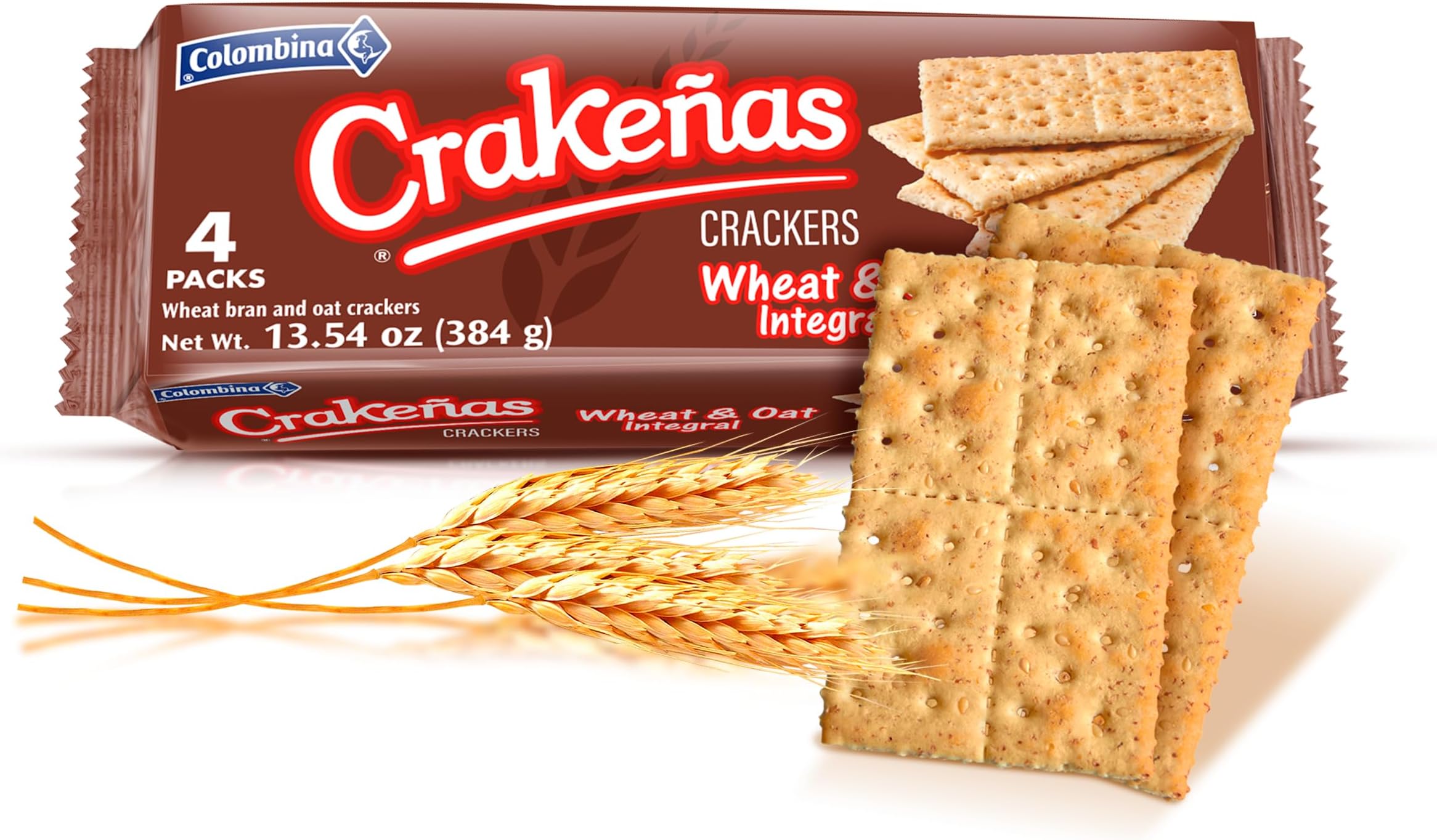 Amazon.com: Crakenas Bran Crackers 11.8 oz - Galletas Integrales ...