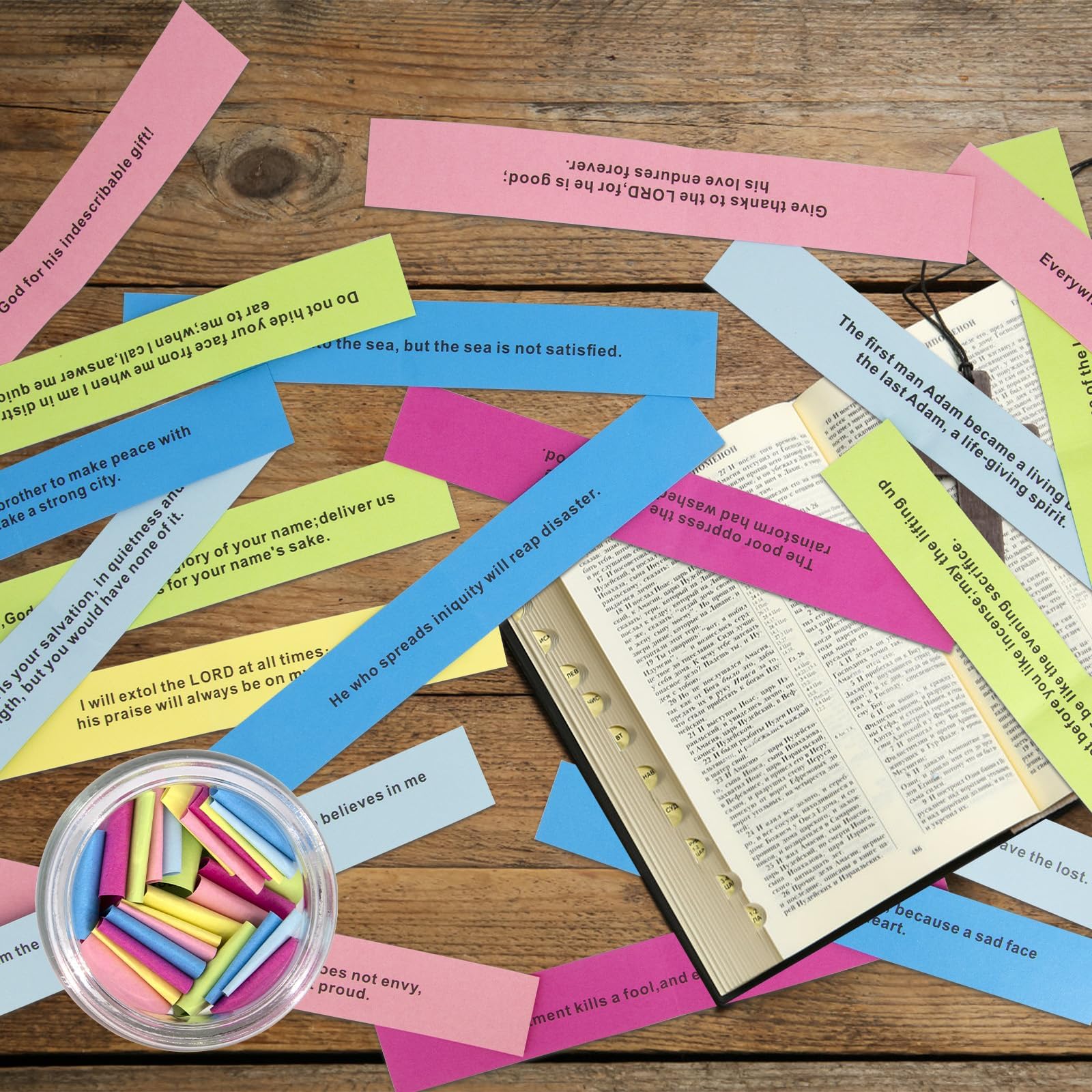Bible Verses in a Jar Color Coded Bible Verses Jars Emotions and ...