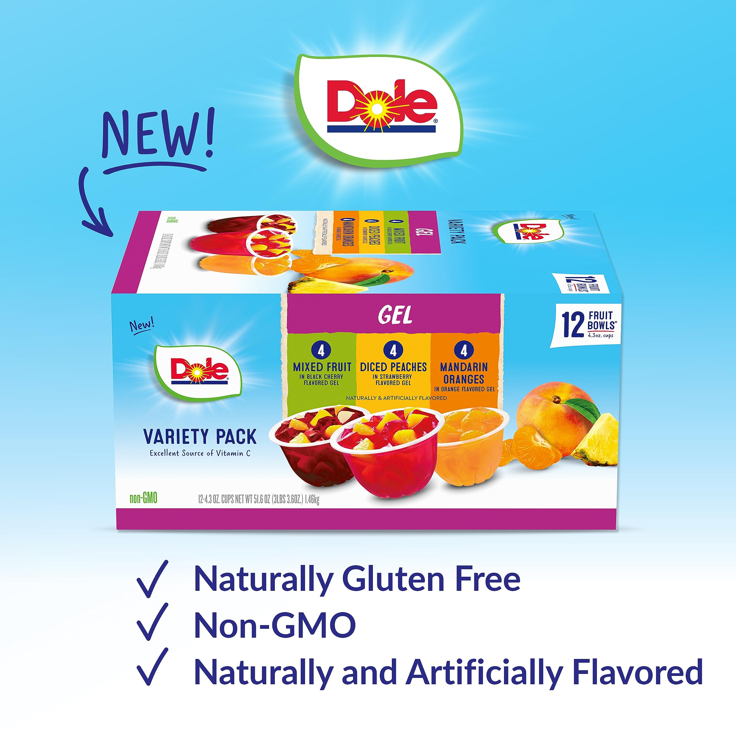 Snapklik.com : Fruit Bowls In Gel Variety Pack Snacks, Peaches, Mixed ...