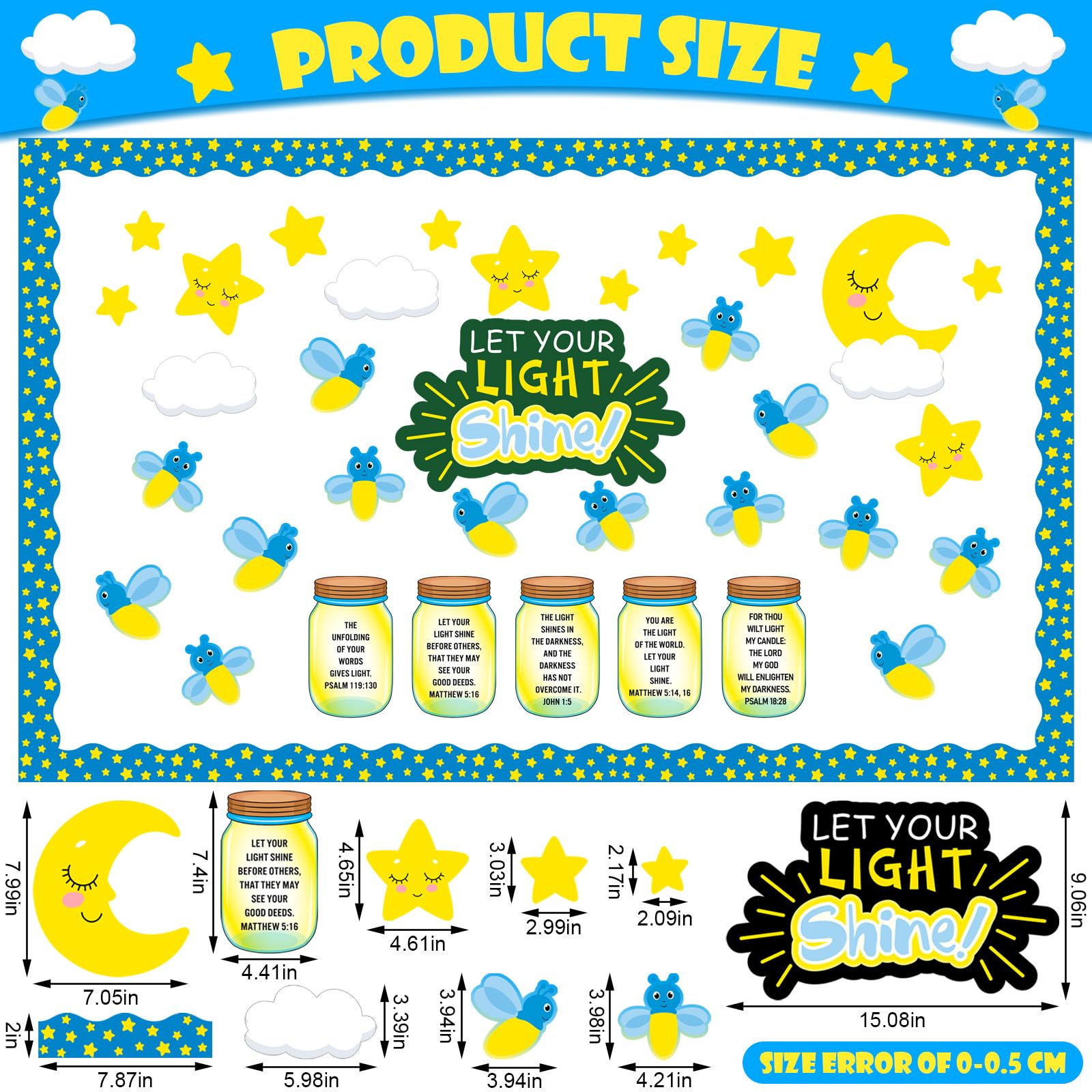 Snapklik.com : Be The Light Mason Jar Bulletin Board Firefly Bulletin ...