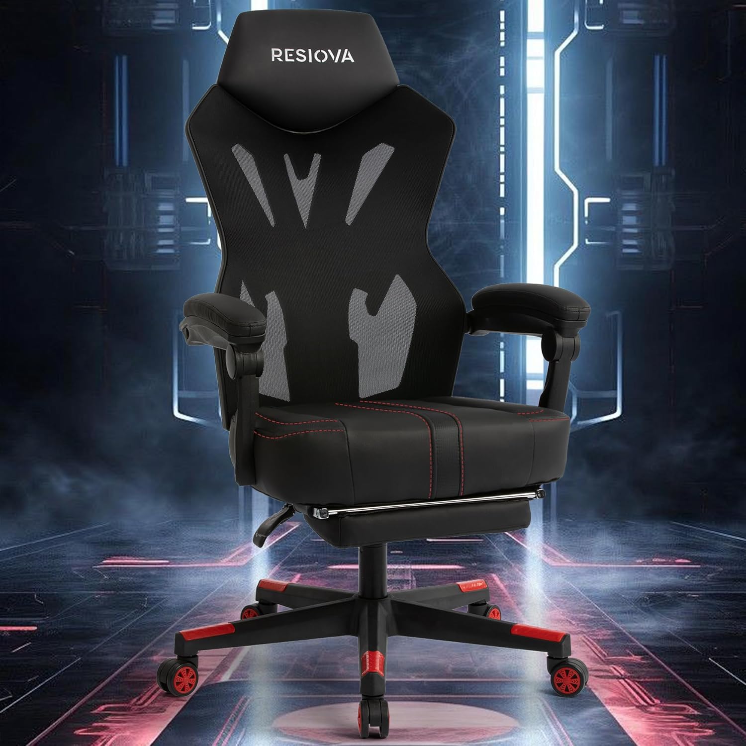 Amazon.com: Ergonomic Gaming Chair with Footrest,Computer Chair with ...