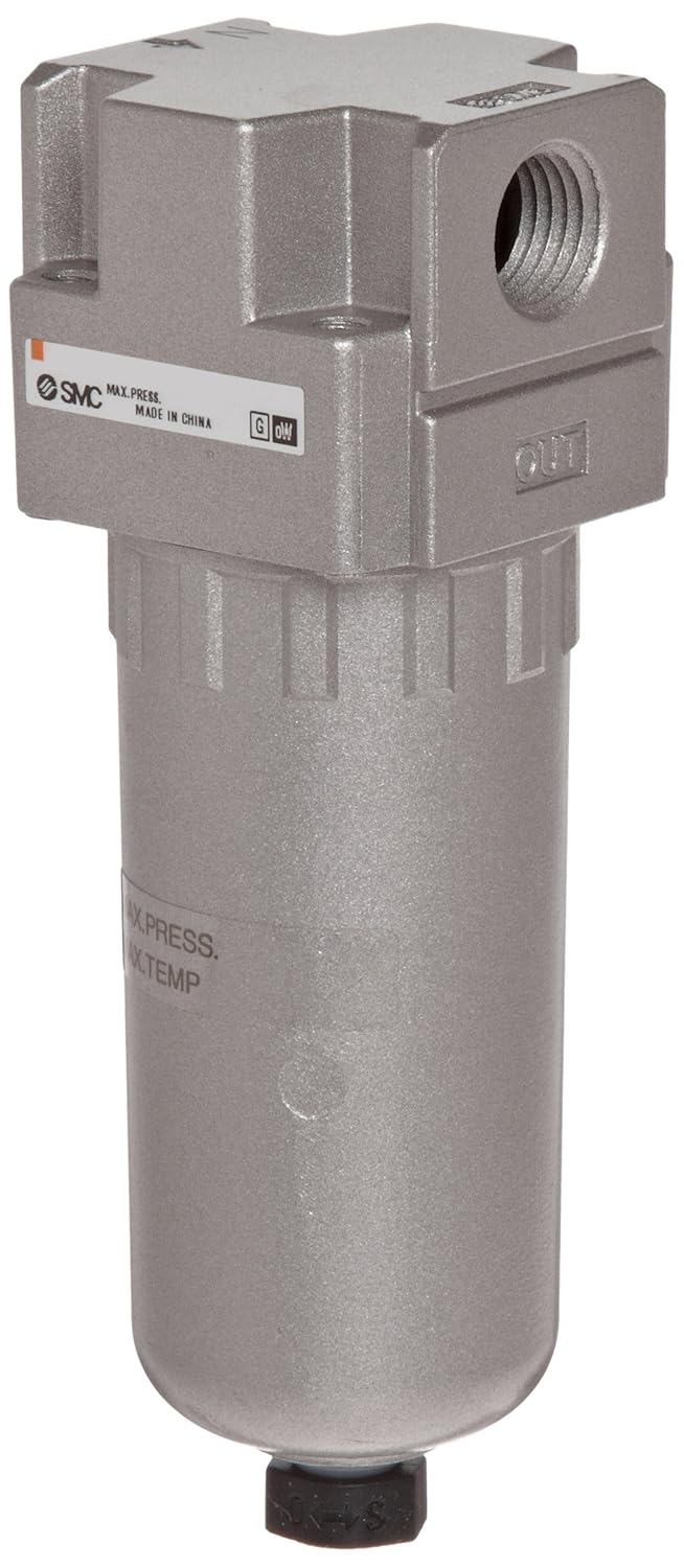SMC AFD20-N02C-2Z Mist Separator, Removes Oil Mist, Metal Bowl, Float ...