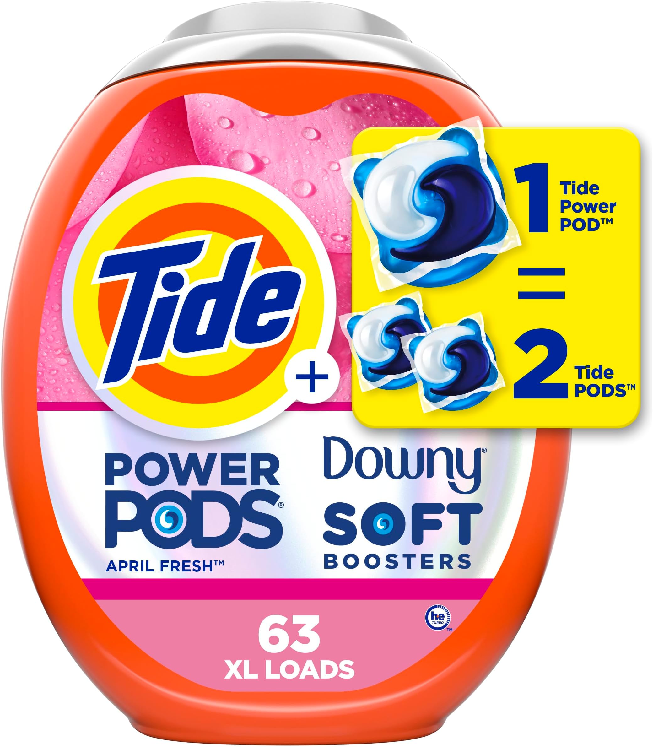 Amazon.com: Tide PODS 4 in 1 with Downy, Laundry Detergent Soap PODS ...