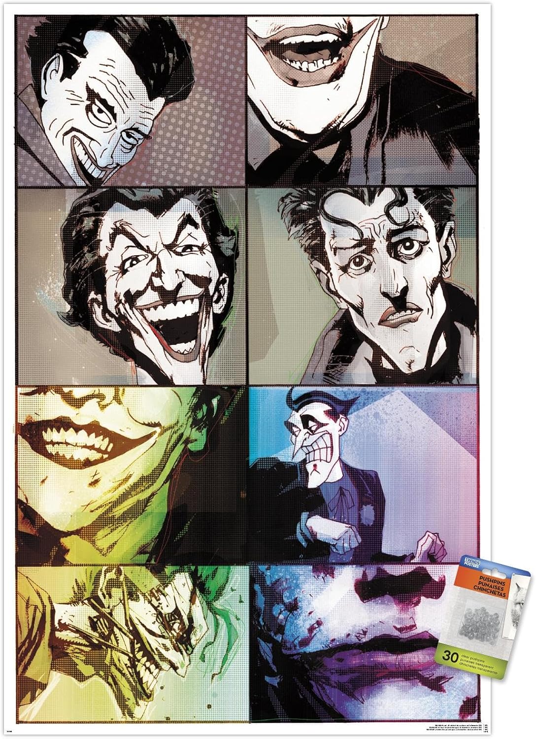 Amazon.com: Trends International DC Comics Batman - Joker Smiles Wall ...