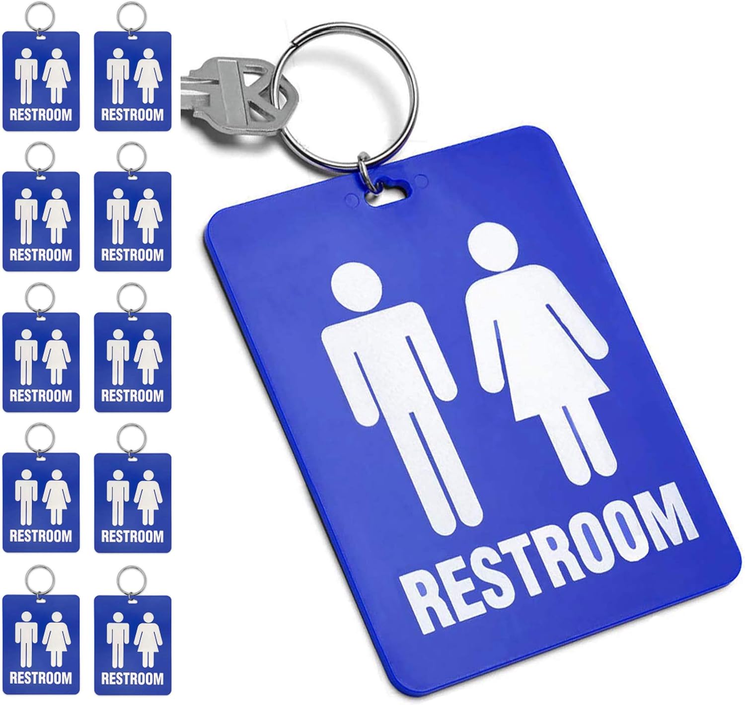 Amazon.com : Lucky Line - Unisex Restroom Pass Key Tag, Plastic with ...