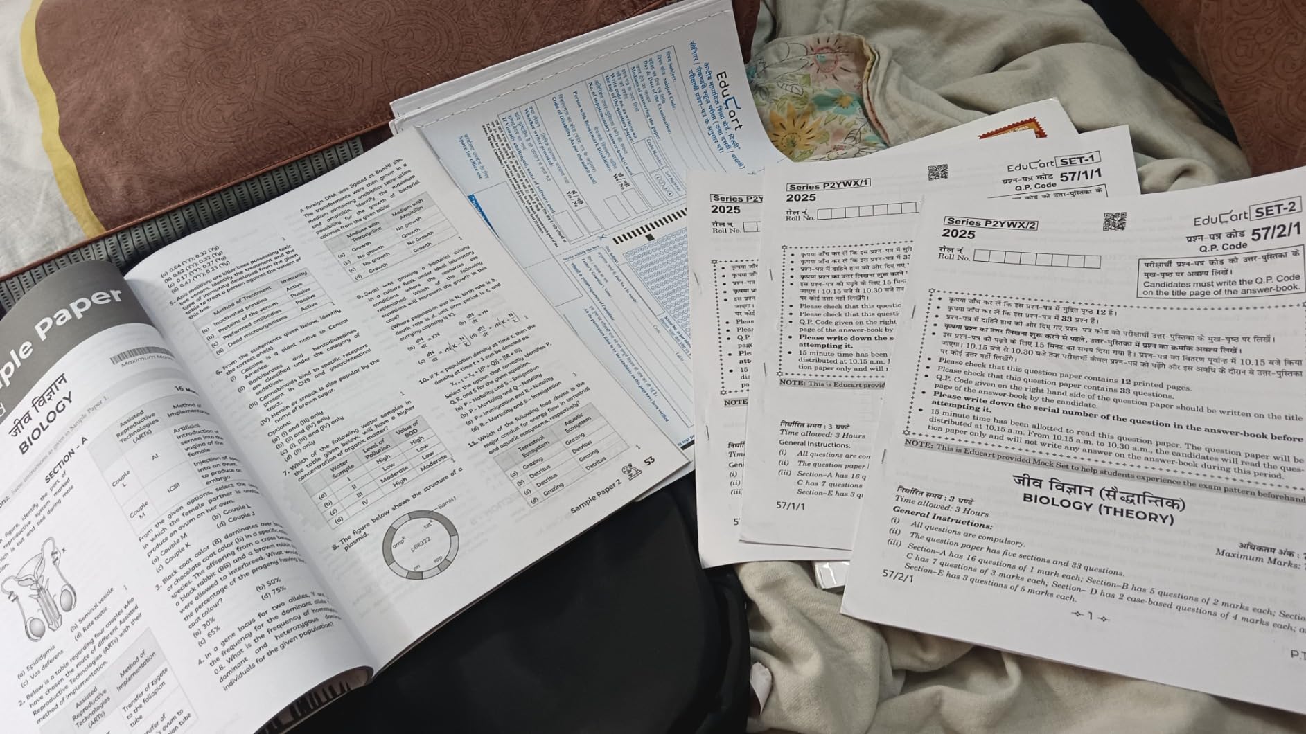 (For July'25 Compt. Exams) Educart CBSE Biology Class 12 Sample Paper ...