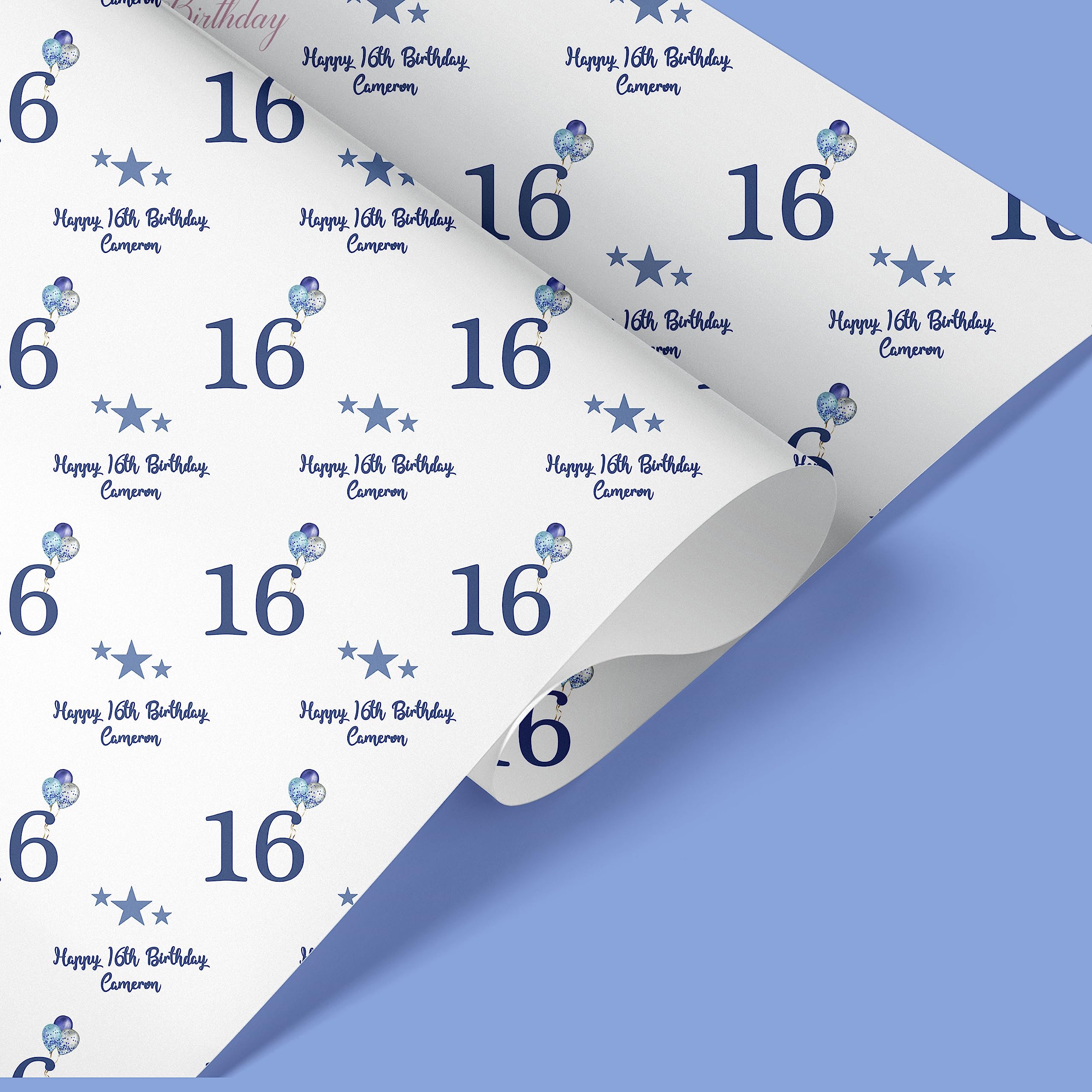 Personalised Birthday Wrapping Paper, Wrapping Paper For Him, For Boys ...