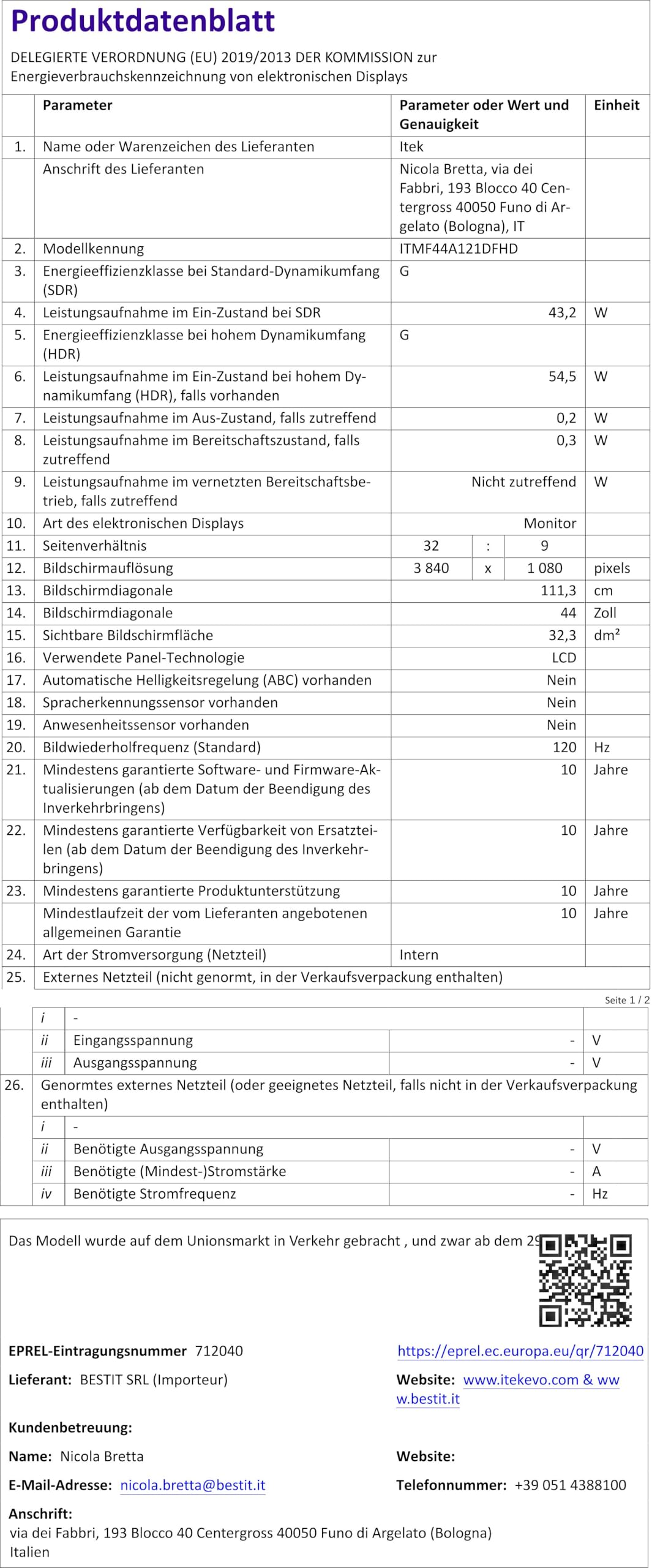 tempo di saldi LED-Streifen mit kaltem Licht (weiß) SMD 5050-1M Spule ...