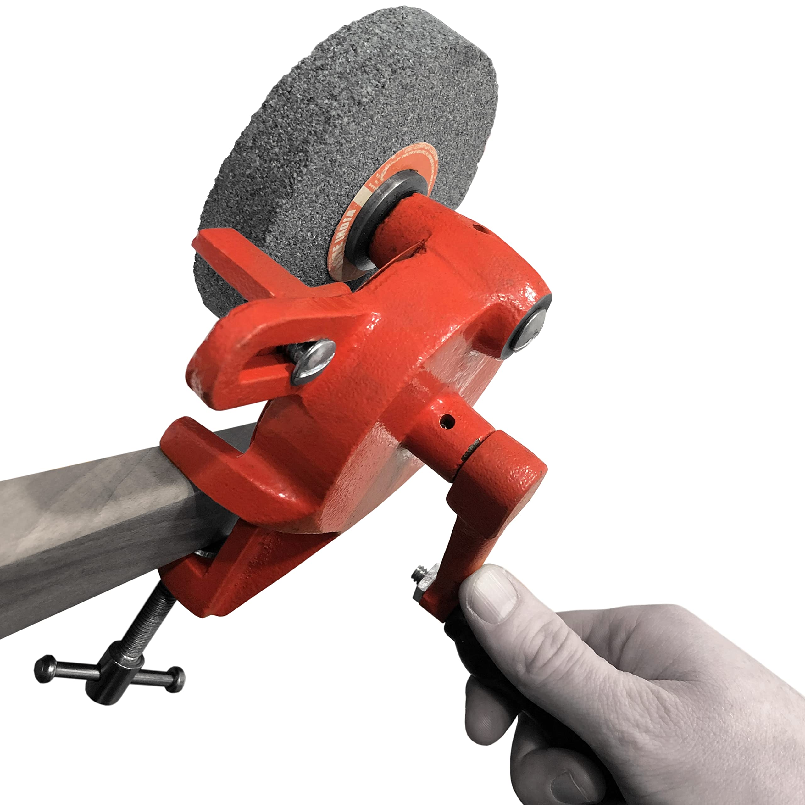 Hand Operated Grinding Stones Antique 1889 C.S. Co Grinding Wheel