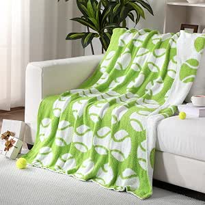 Amazon.com: Buryeah Tennis Knit Throw Blanket Tennis Gifts for Fans ...