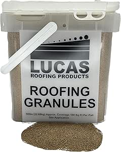 Lucas Roofing Granules, 50 lbs (22.68kg), Approx. Coverage 100 Sq Ft ...