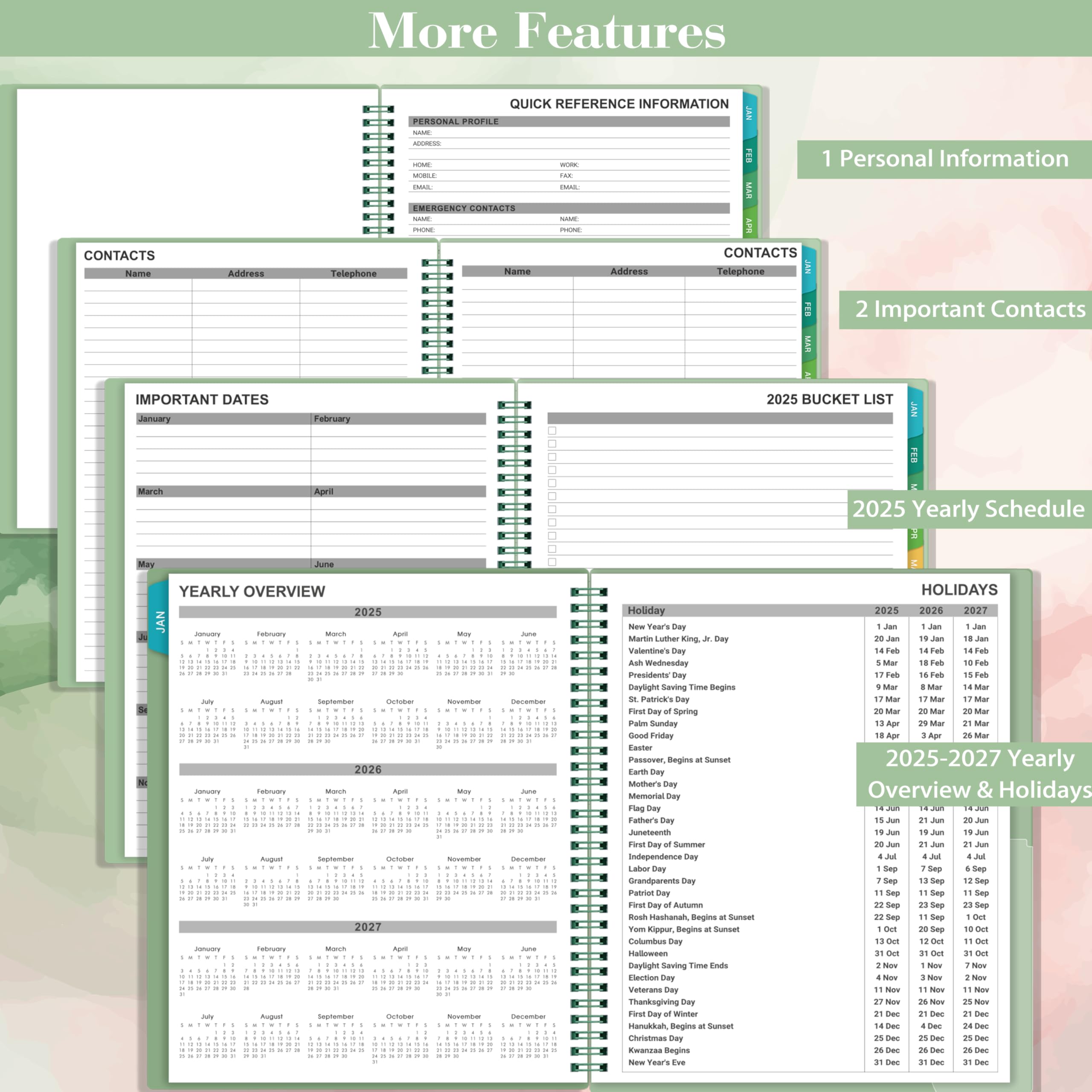 Snapklik.com : 2025 Monthly Planner - Monthly Planner/Calendar 2025 ...