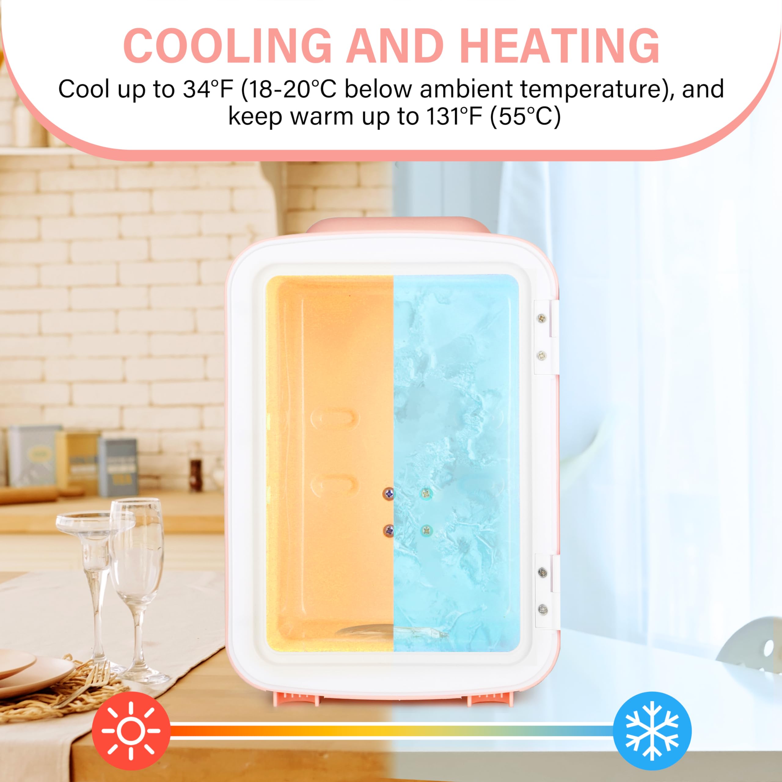 Snapklik.com : InfiniPower Mini Fridge, 4 Liter/6 Can Portable Warmer ...