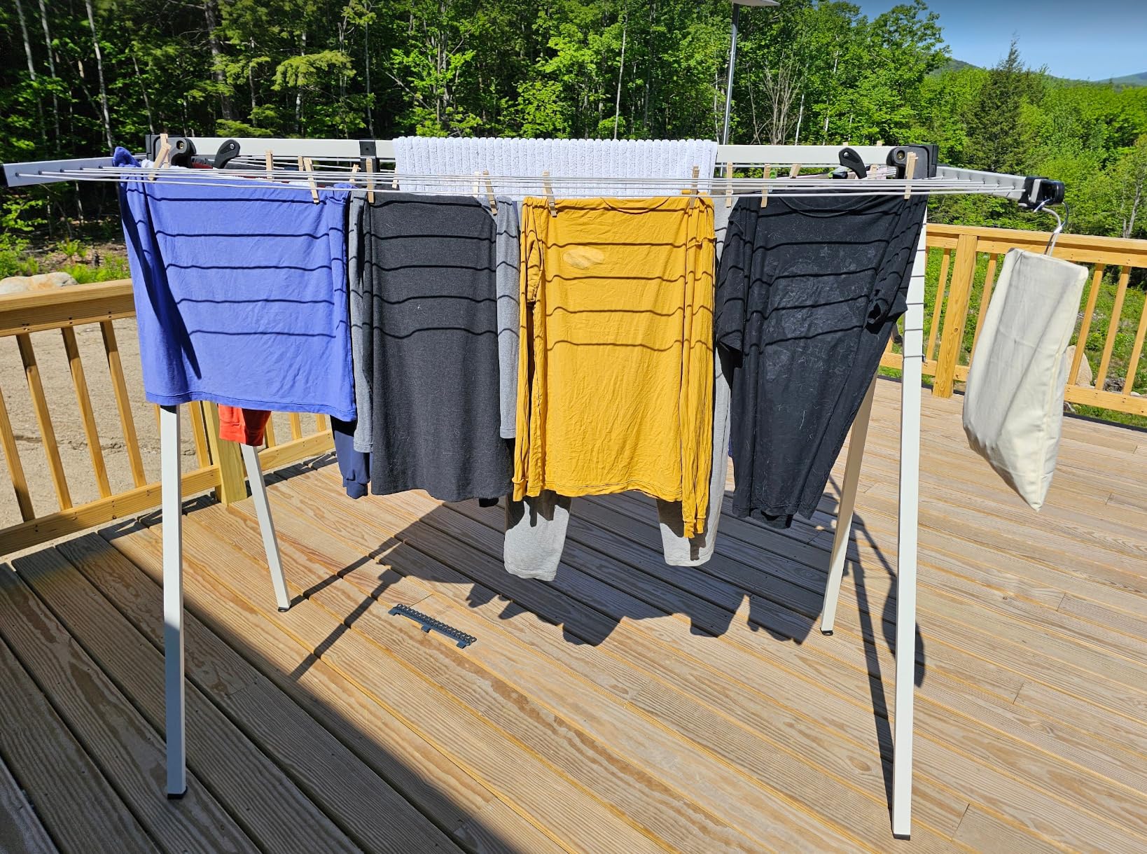 Amazon.com: Daytek Portable A-Frame Clothesline, 72 Feet Drying Space ...