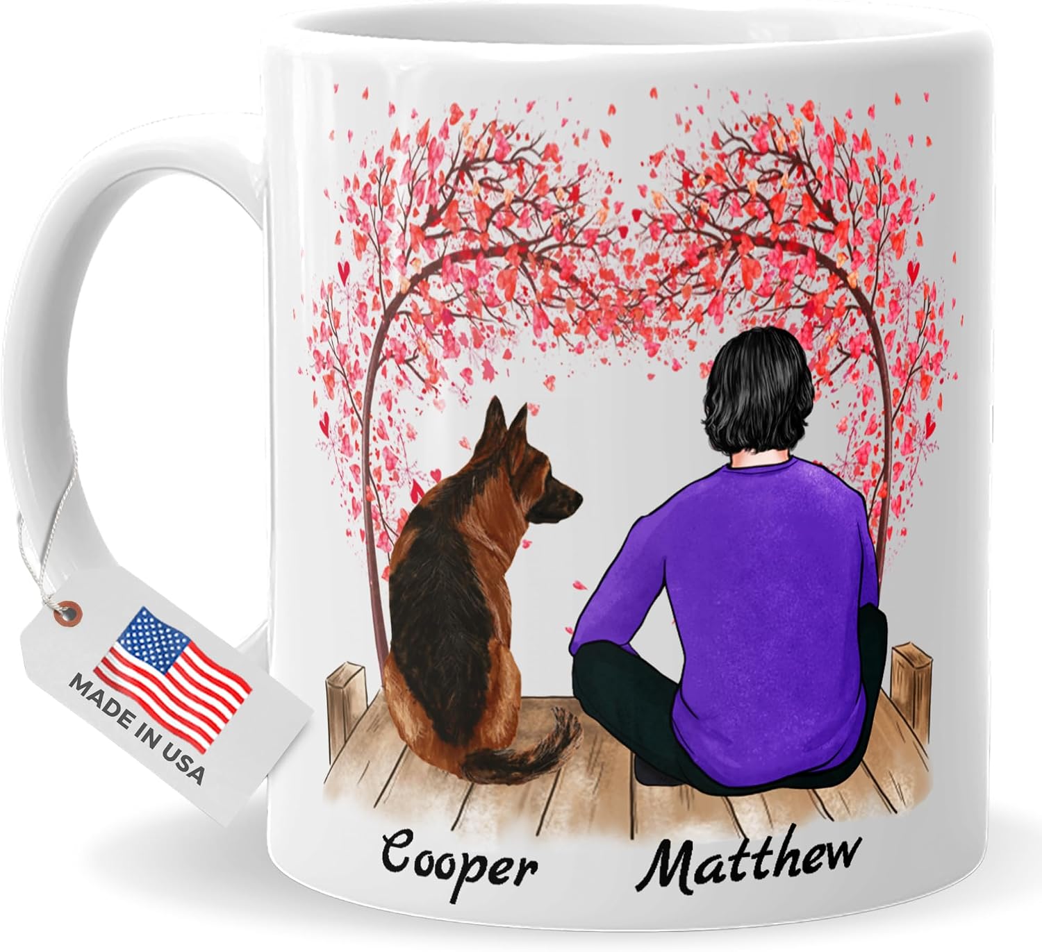 Amazon.com: 4GIFTSAKE Personalized Gift for Men Dog Lovers Mug ...