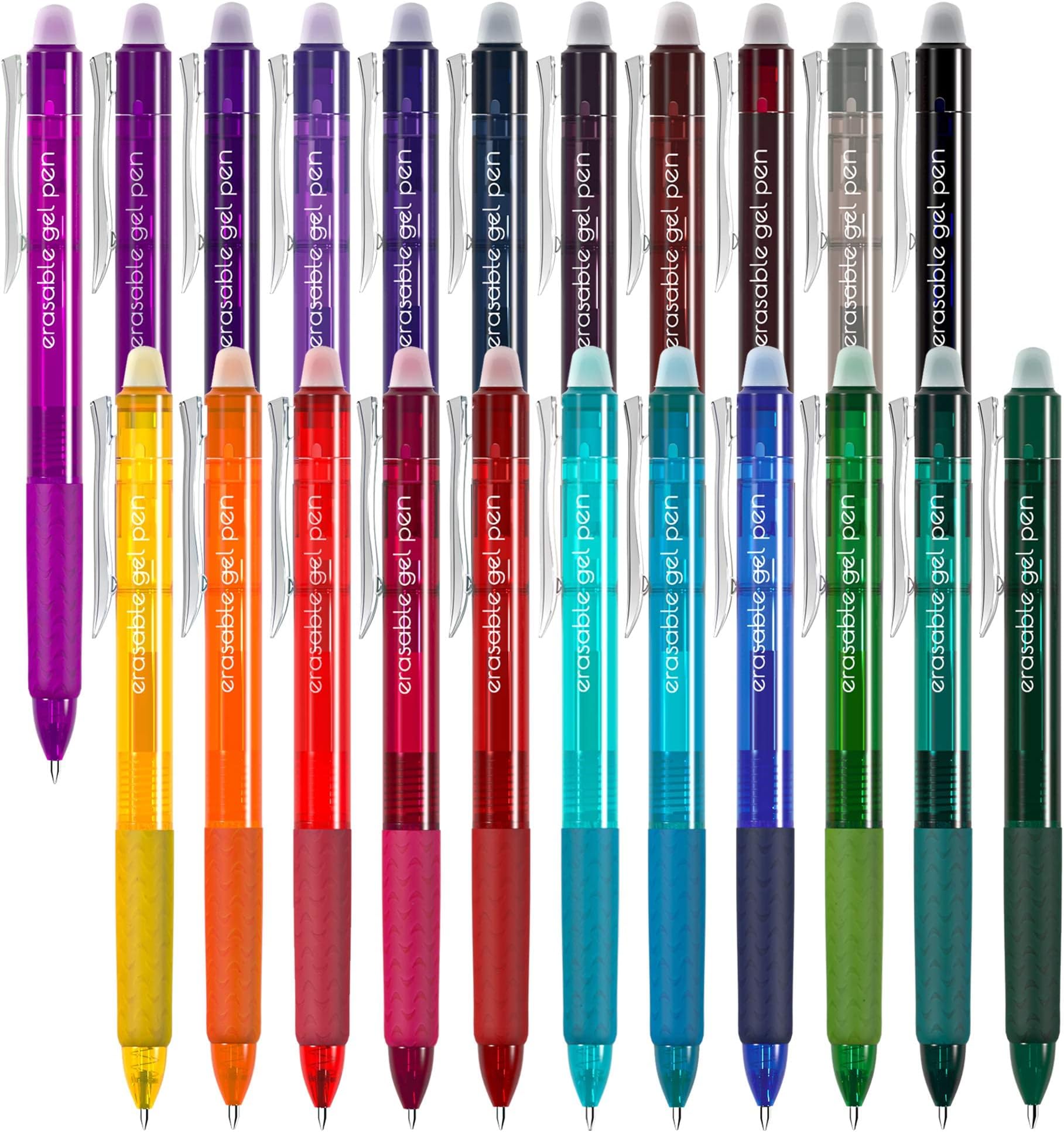 Amazon.com: HUALX Erasable Pen Retractable Gel Ink Pens 0.7mm,Drying ...