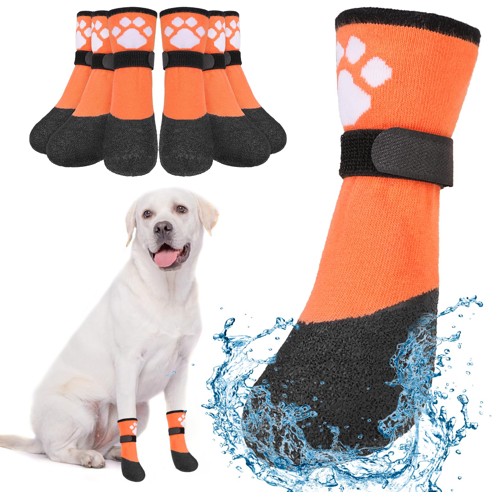 Amazon.com : BEAUTYZOO Dog Boots for Large Dogs, Dog Boots & Paw ...