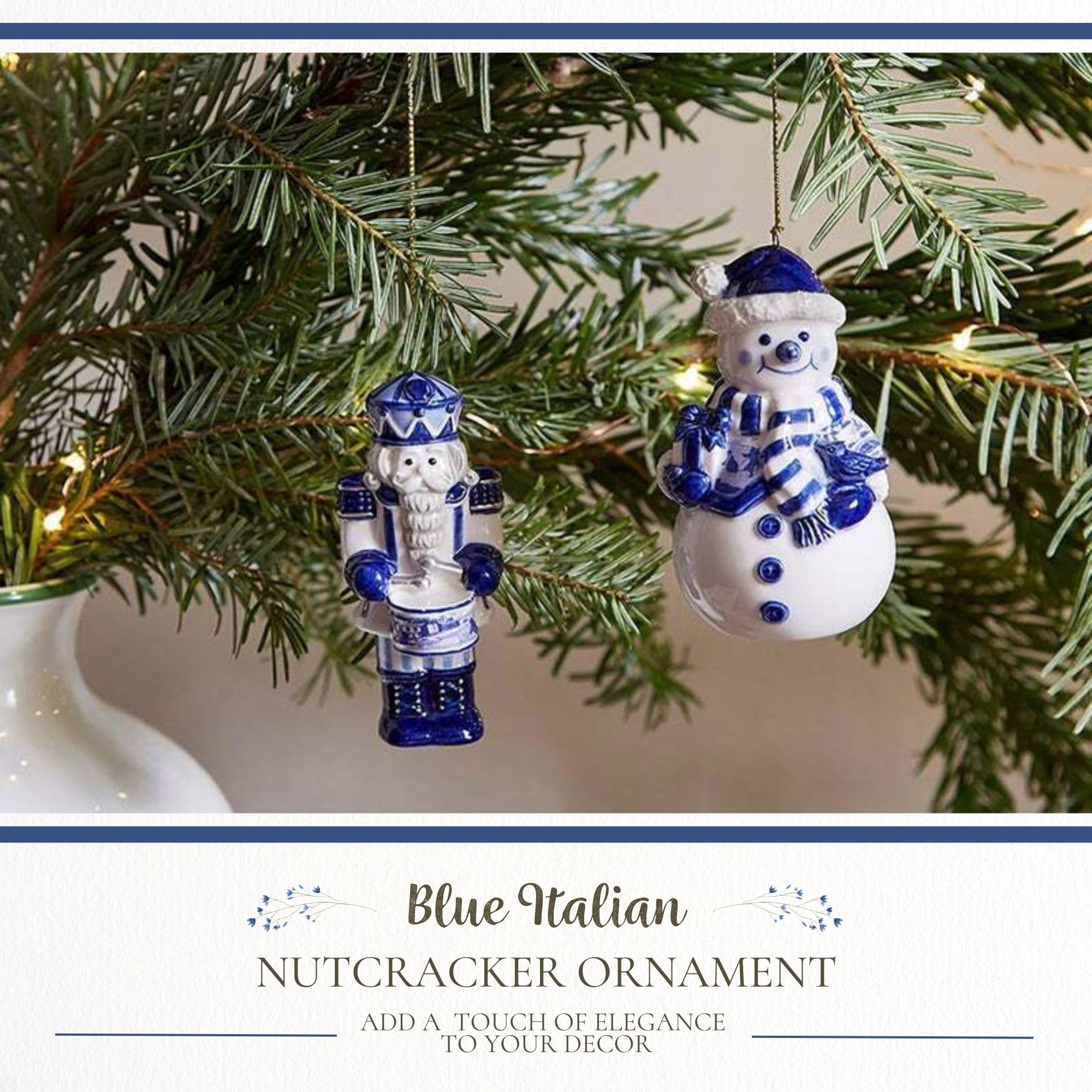 Snapklik.com : Spode Blue Italian Nutcracker - Festive Decoration