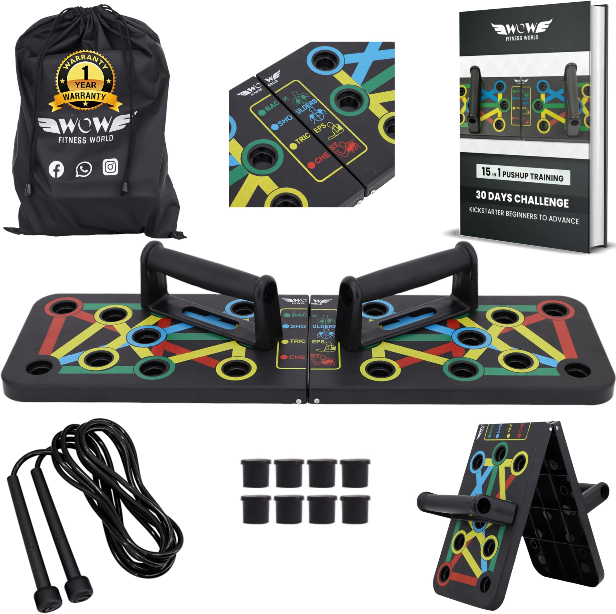 Buy Wow Fitness World Push up Board with Ebook training guide ...