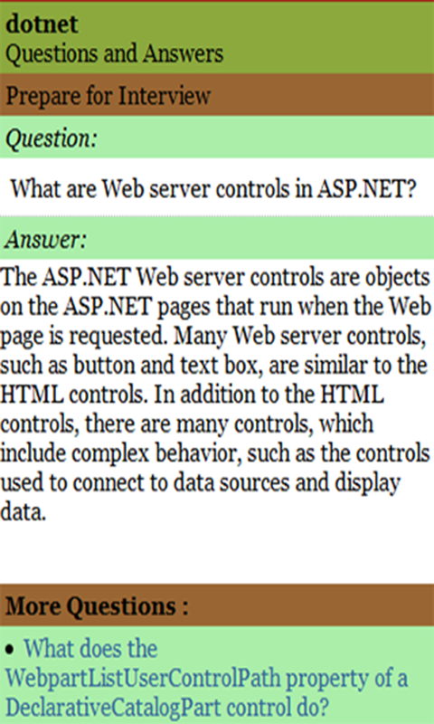 Dotnet Interview Questions and Answers - App on the Amazon Appstore