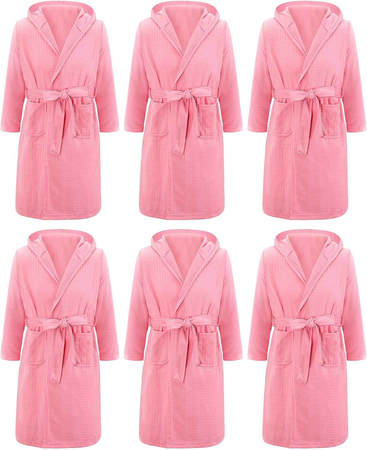 Amazon.com: Glitopper 6 Pcs Kids Birthday Robes Girl Spa Party Robe ...