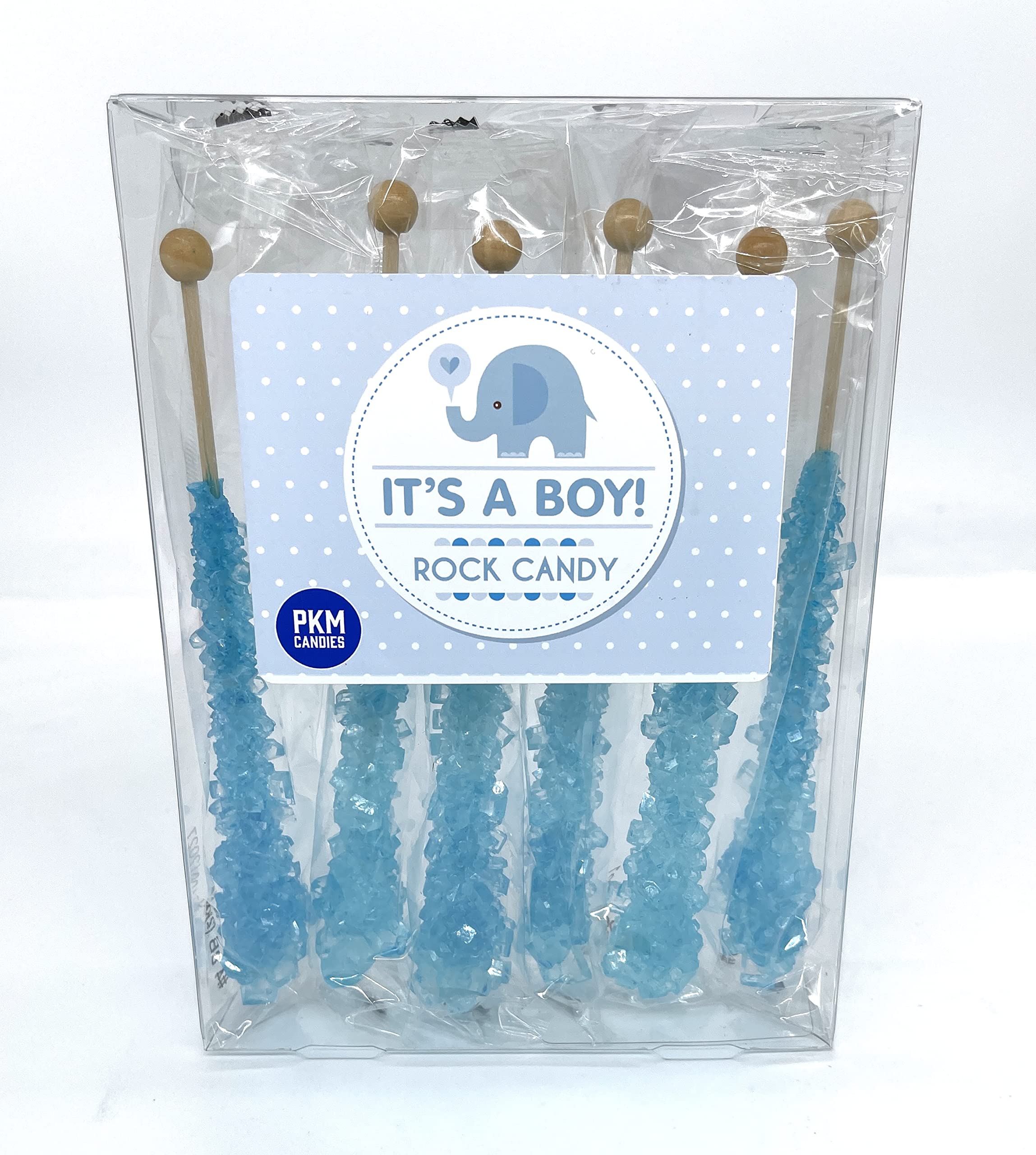 Amazon.com : PKM Candies - Boy Girl Gender Reveal Rock Candy Sugar ...