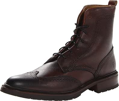 Amazon.com: FRYE Men's James Lug Wingtip Scotch Boot : Clothing, Shoes ...
