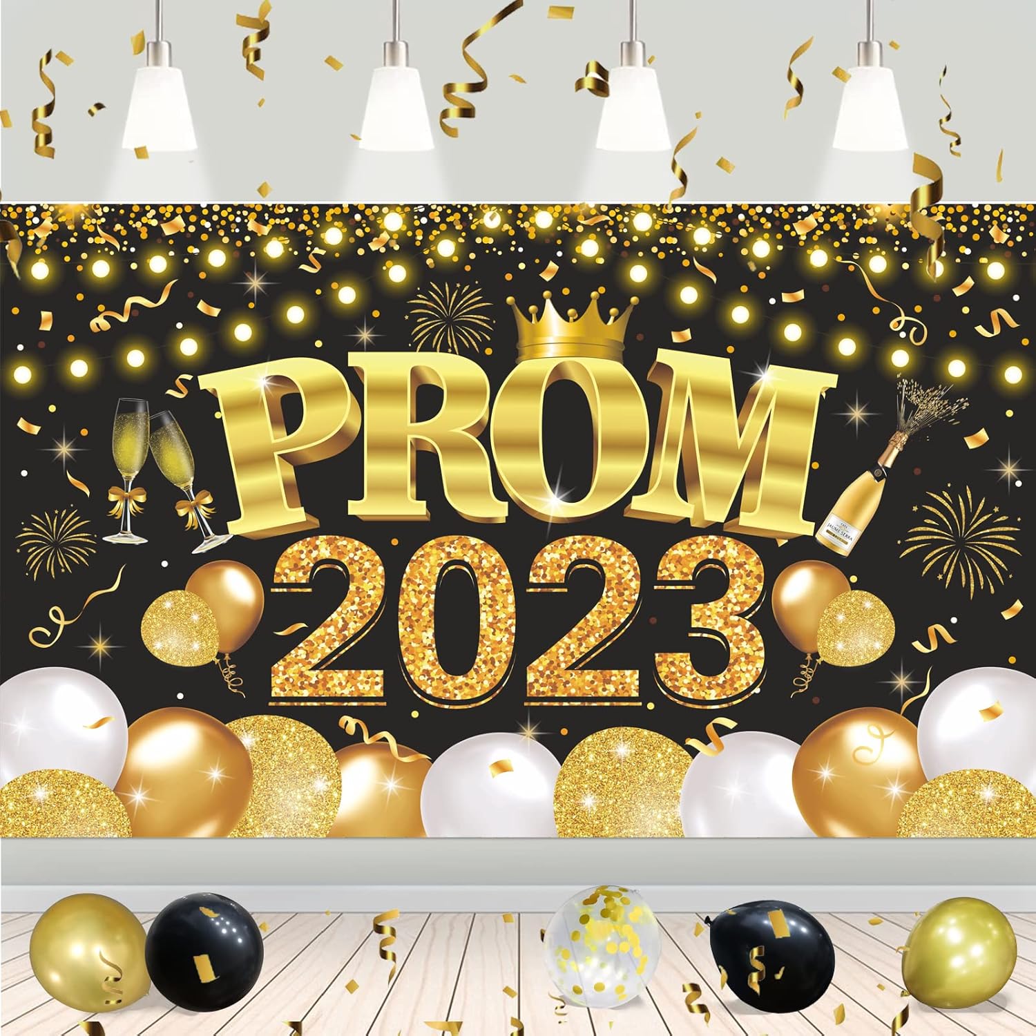 Amazon.com: Prom 2023 Backdrop Banner Prom Decorations for Party 2023 ...