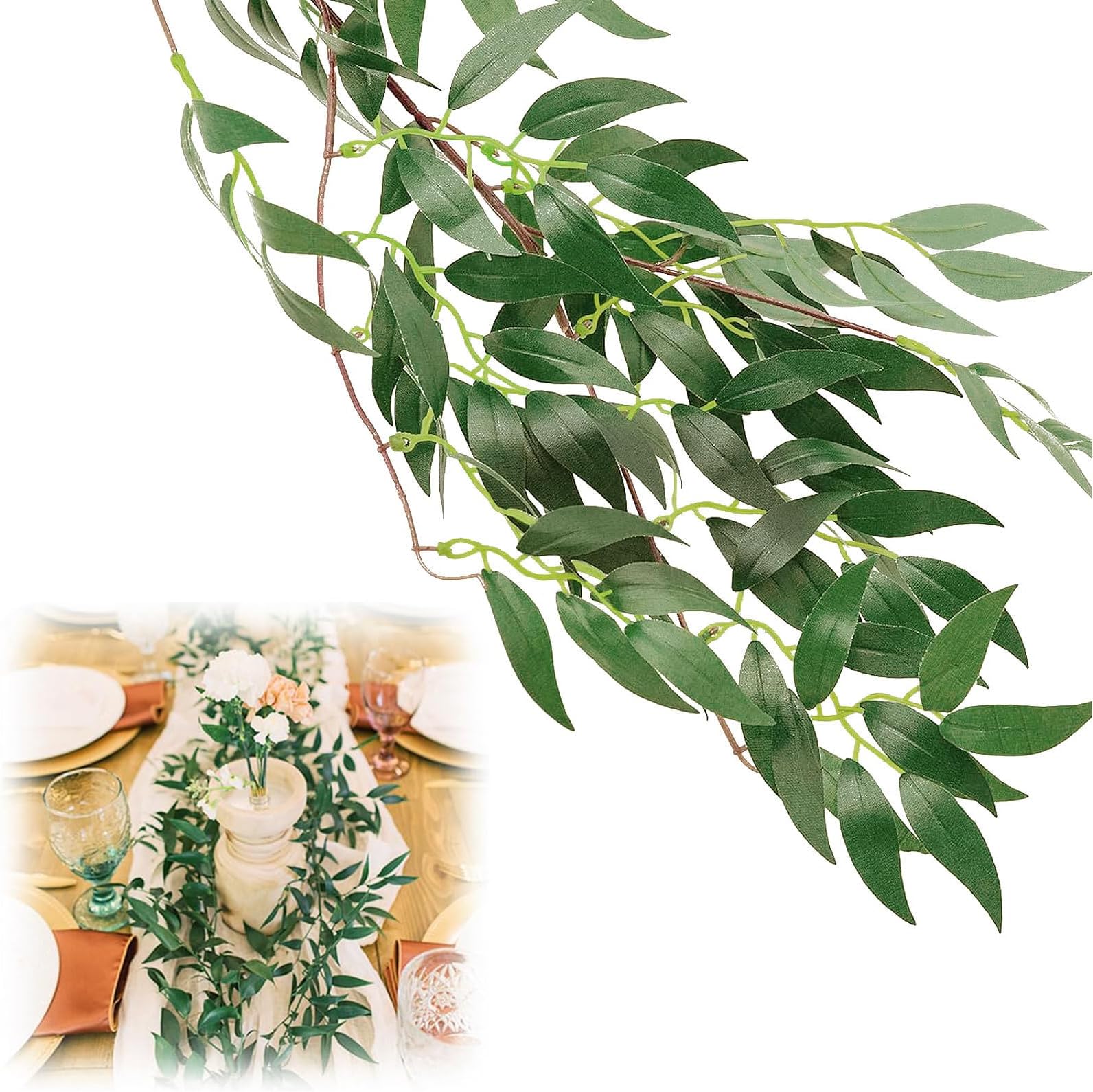 Amazon.com: Dallisten 3 Strands Italian Ruscus Artificial Vines, 39 ...