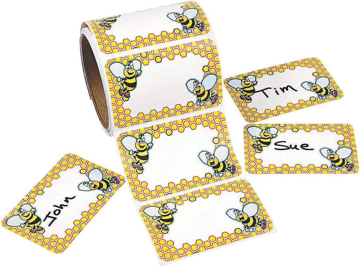 Bumble Bee Name Tags (100Ct) - 1 Piece - Educational and Learning ...