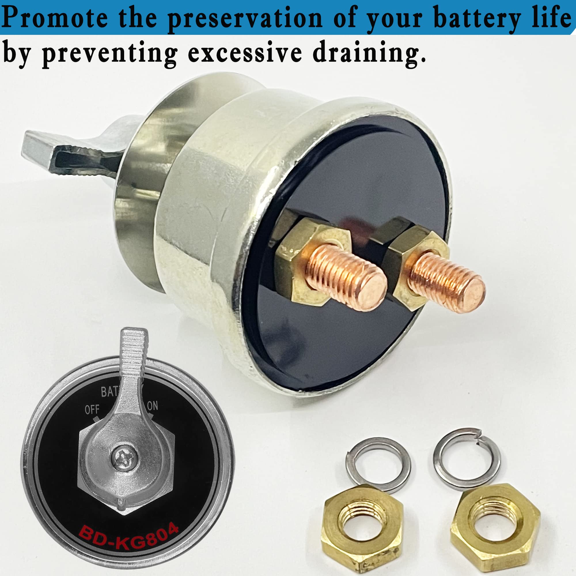 12V Battery Kill Switch 12V/24V Battery Disconnect Switch - Heavy Duty ...