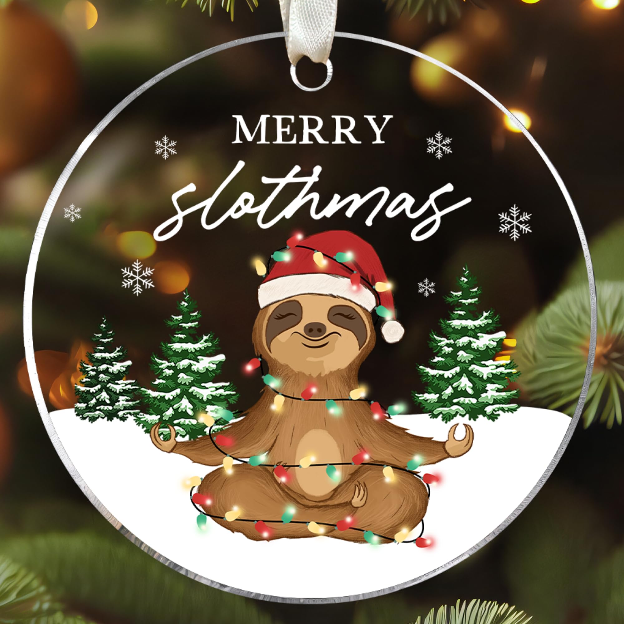 Amazon.com: Sloth Ornament - Sloth Christmas Ornaments, Sloth Ornaments ...