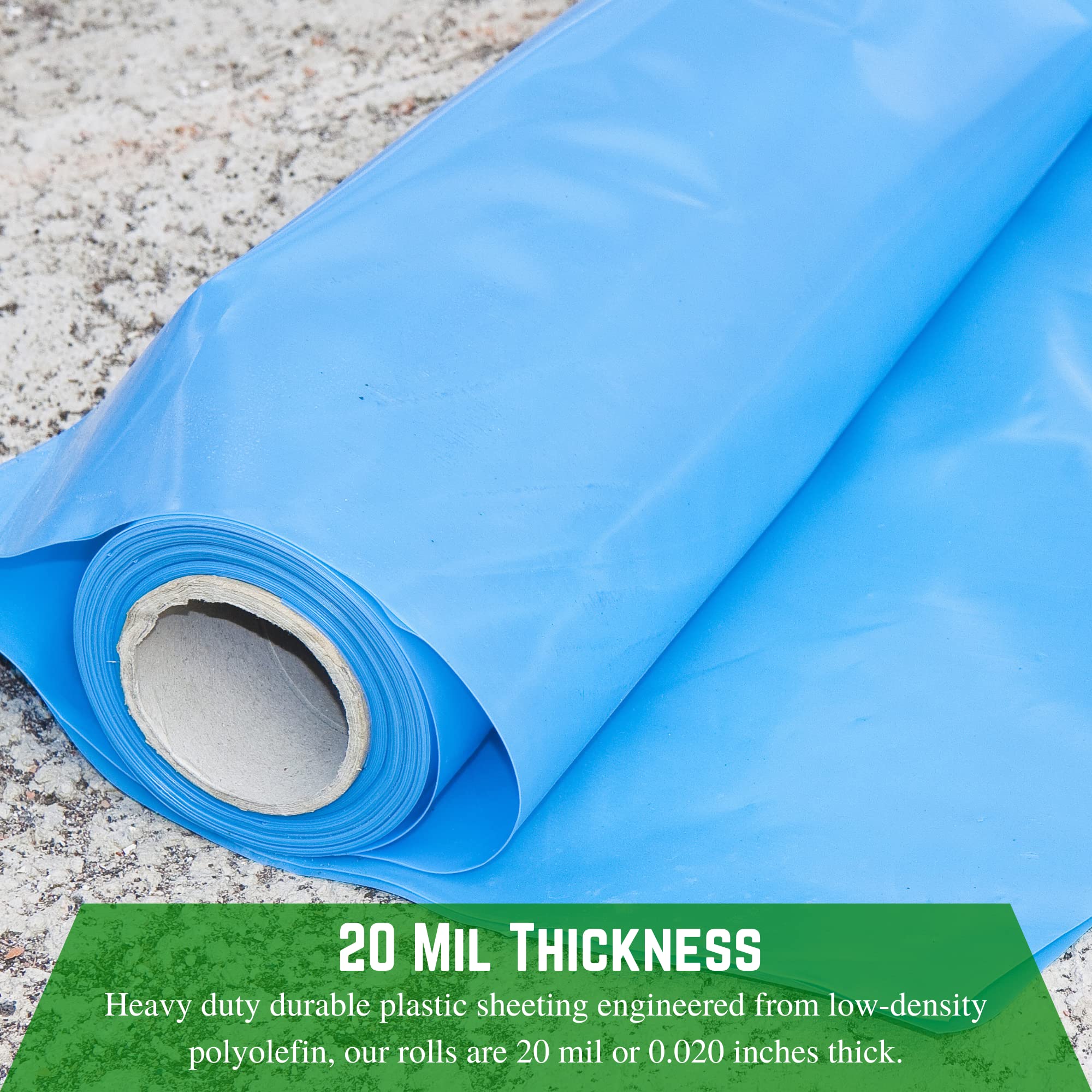 20 Mil Plastic Sheeting 20' X 100' Black 4 Mil Plastic | Agri Supply