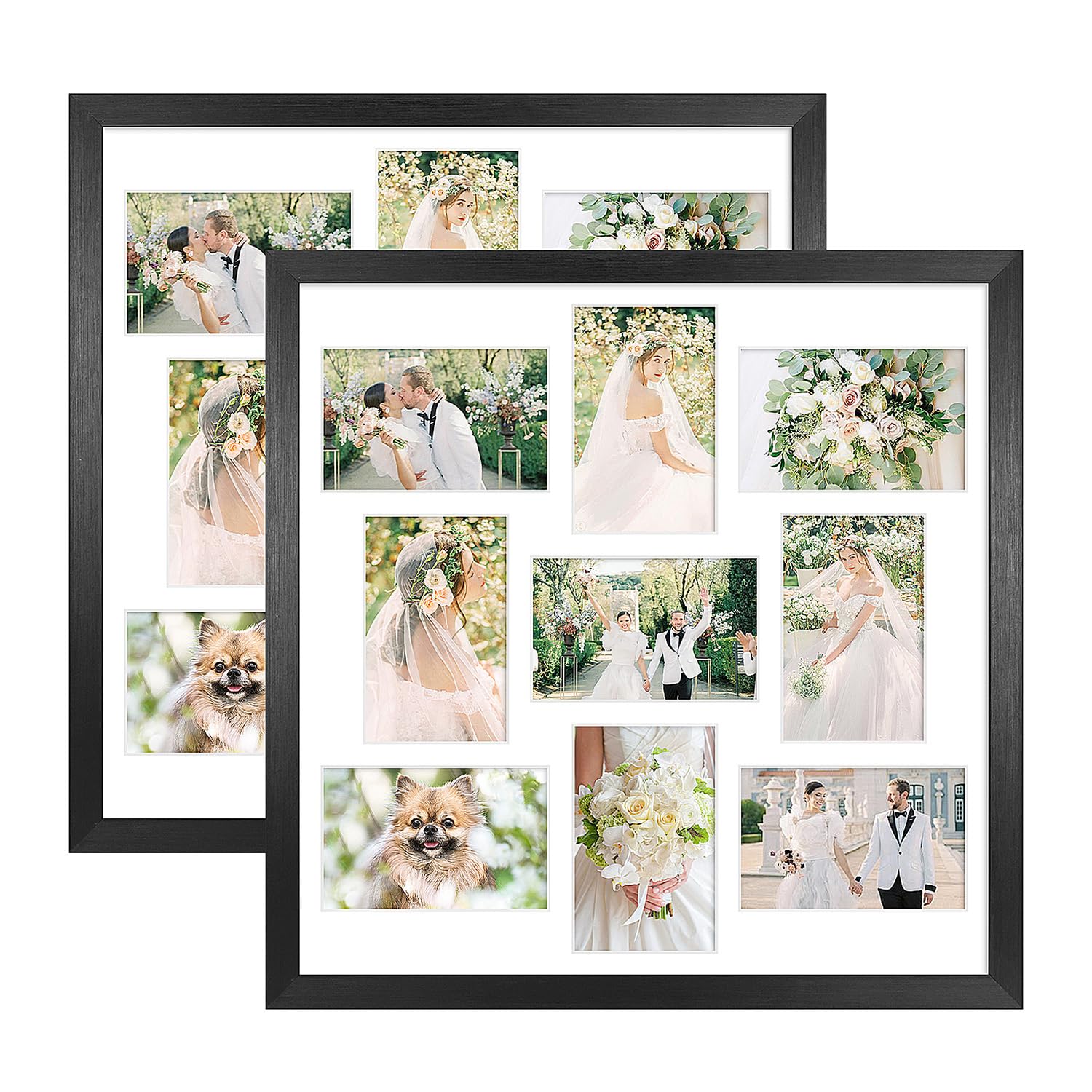 Amazon.com - KSROECUD 17x17 Collage frame with 9 Openings 4X6 Pictures ...