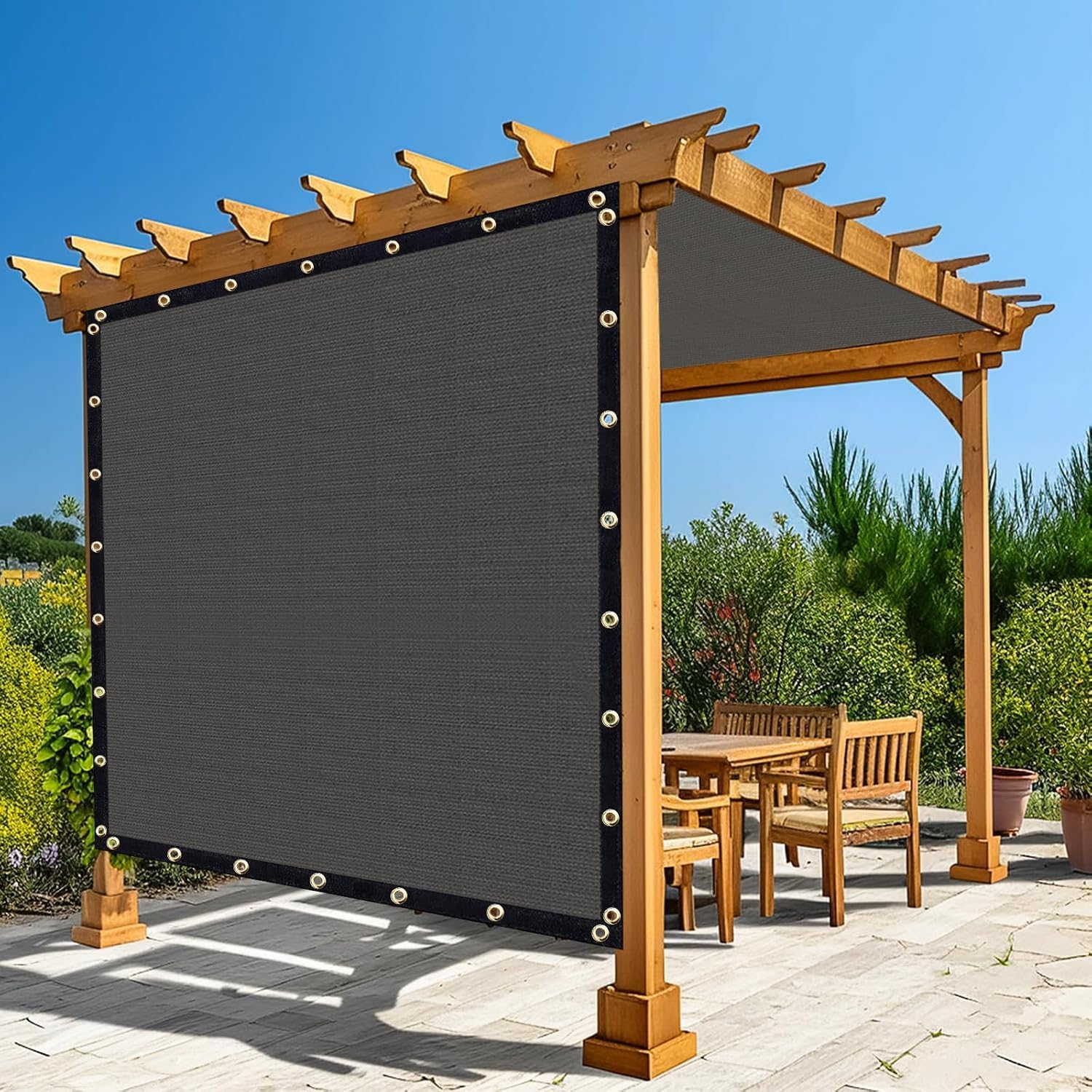 Snapklik.com : Amagenix 90% Dark Grey Sun Shade Cloth