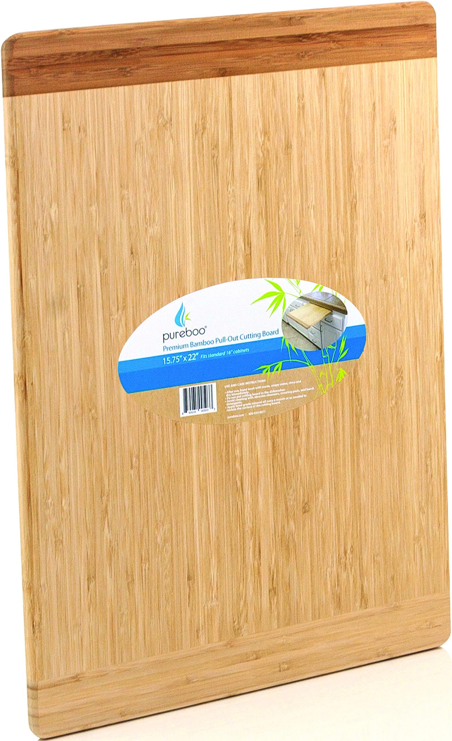 Amazon.com: Pureboo Premium Bamboo Pull-out Cutting Board - 8 Different ...