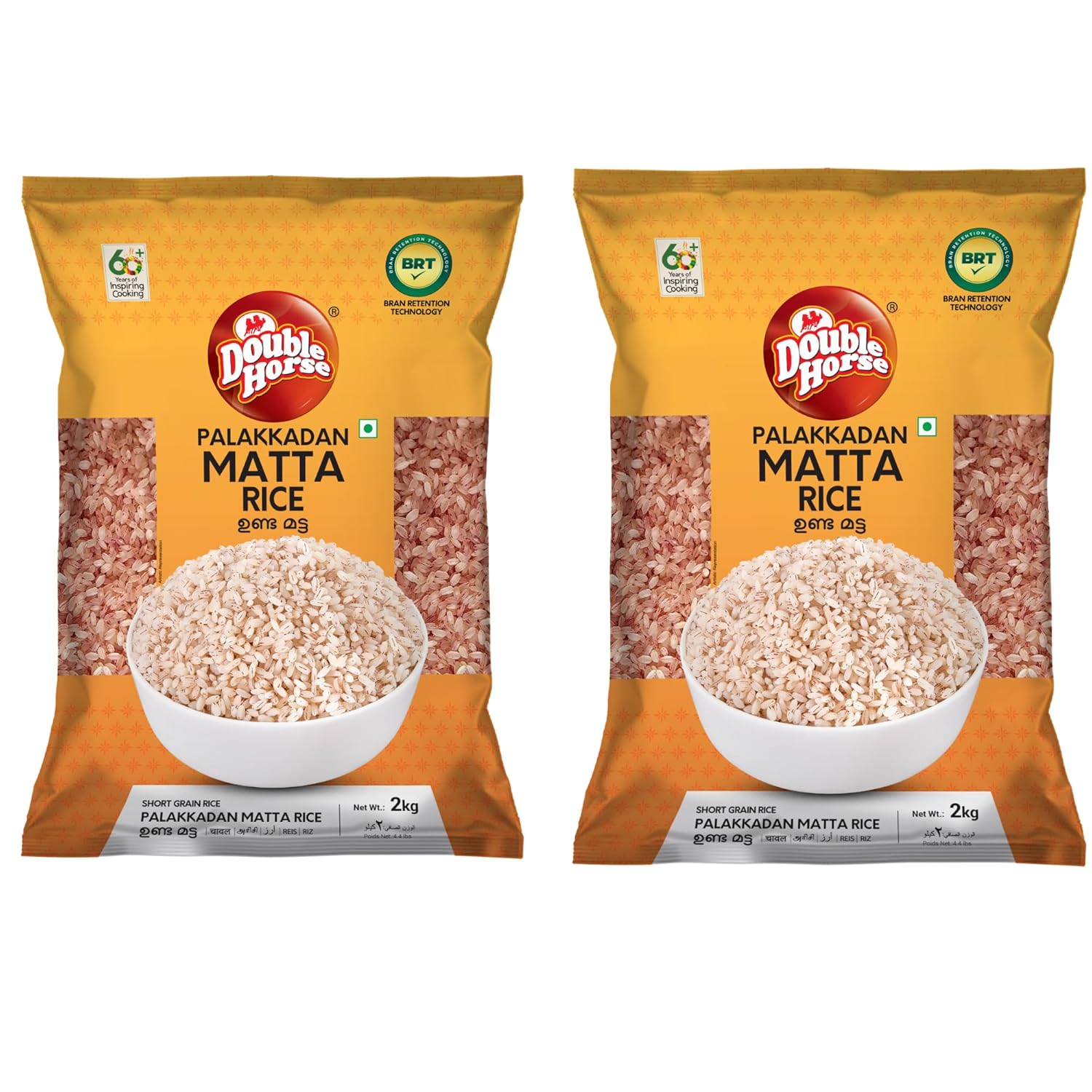 Double Horse Unda Matta 2kg * 2 | Pack of 2 | Rose Matta | Red Rice ...