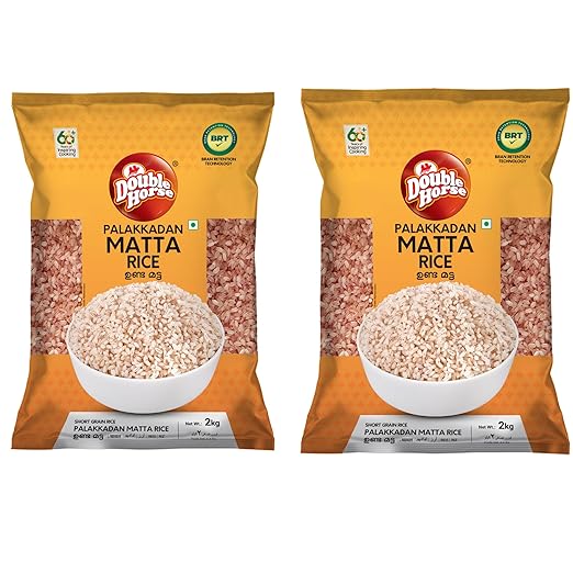 Double Horse Unda Matta 2kg * 2 | Pack of 2 | Rose Matta | Red Rice ...