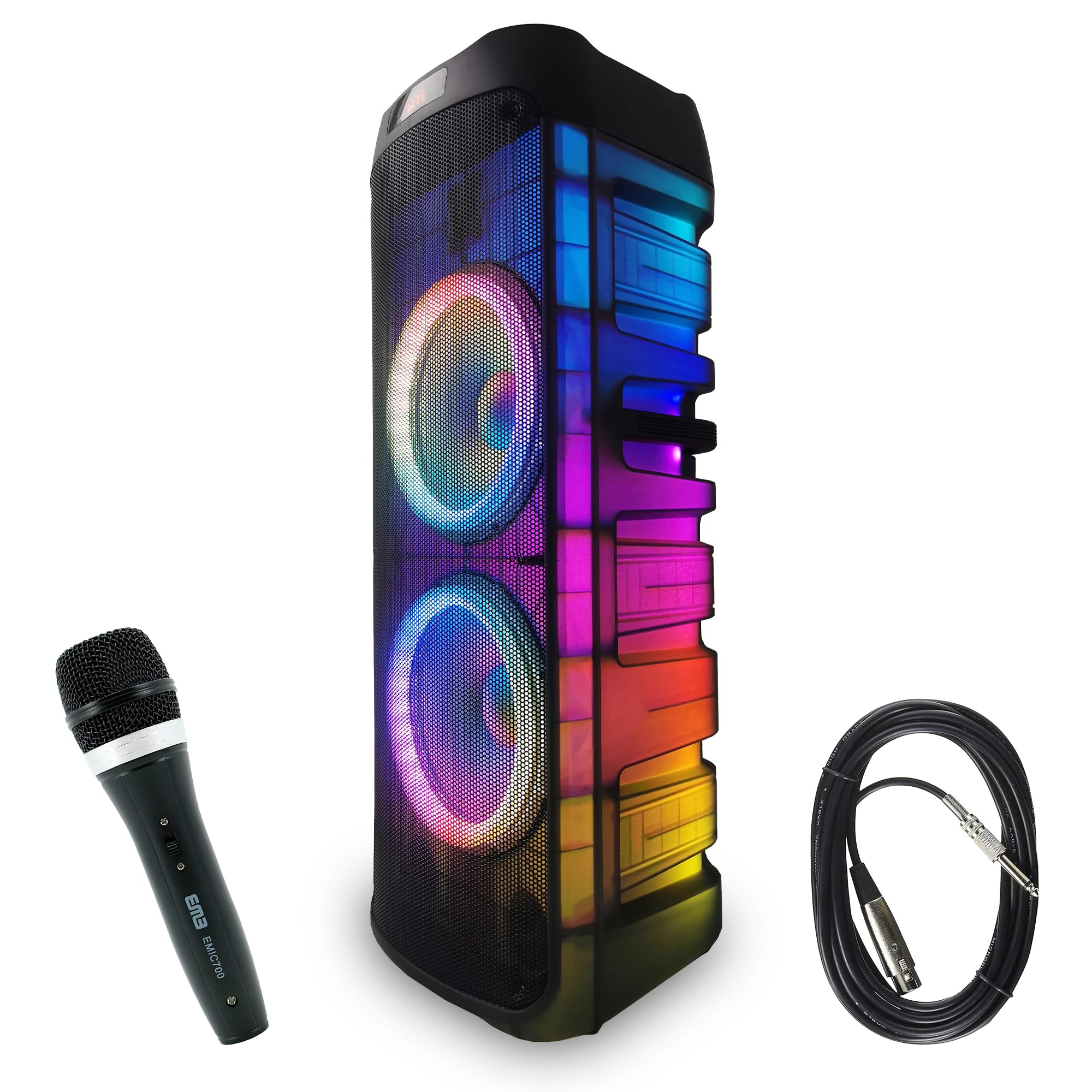 Amazon.com: EMB Home PKL6000 Rechargeable Translucent Party Karaoke DJ ...