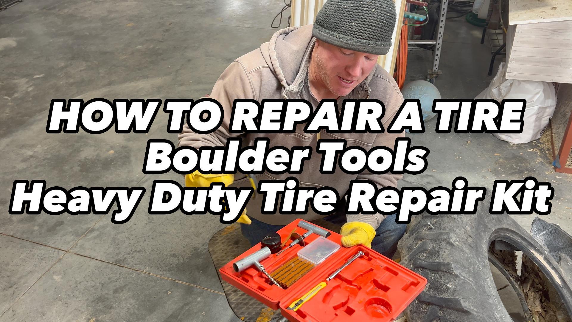 Watch How To Repair A Tire - Boulder Tools Tire Repair Kit on Amazon Live