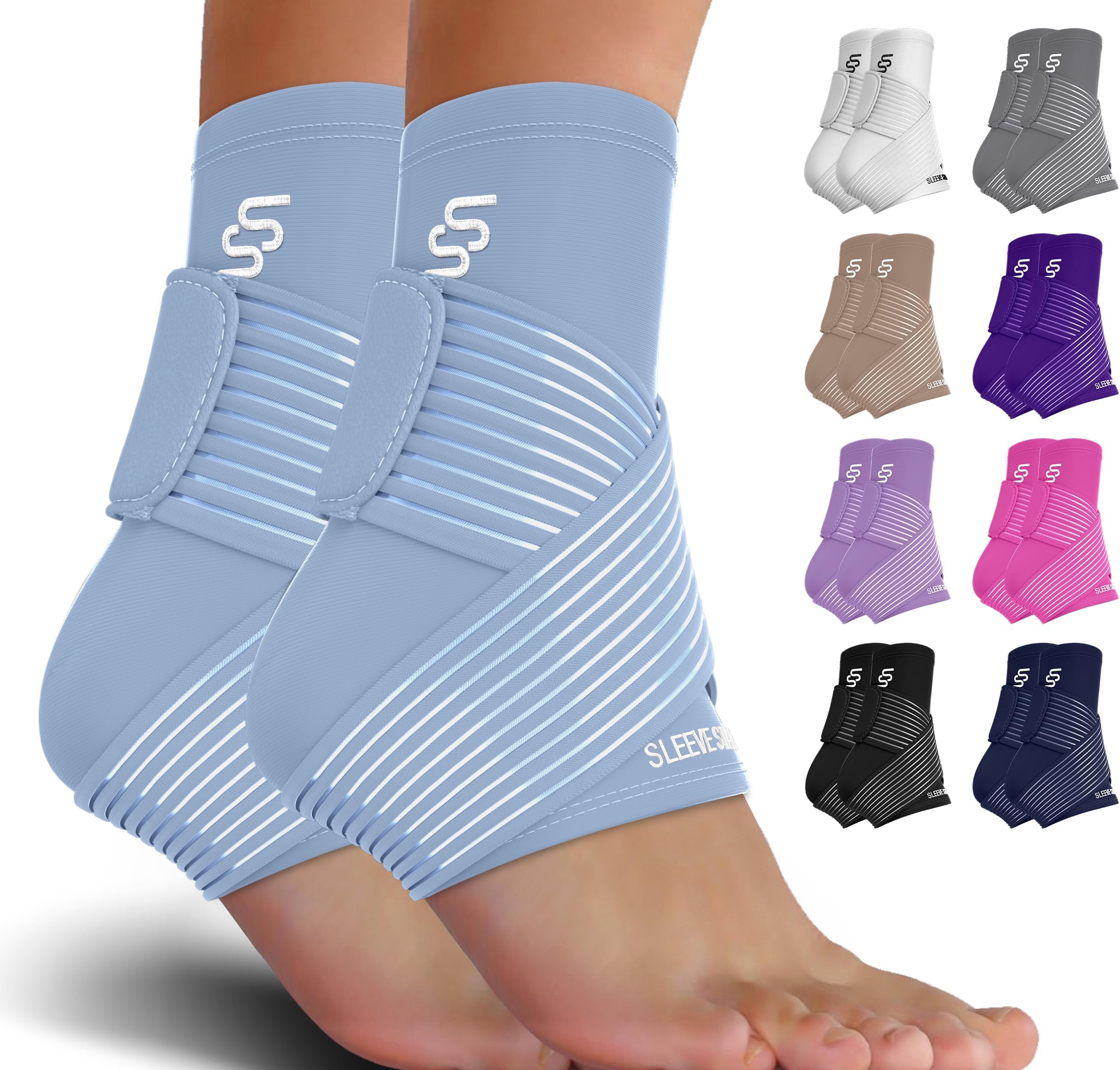 Amazon.com: Aircast A60 Ankle Support Brace, Left Foot, Black, Medium ...