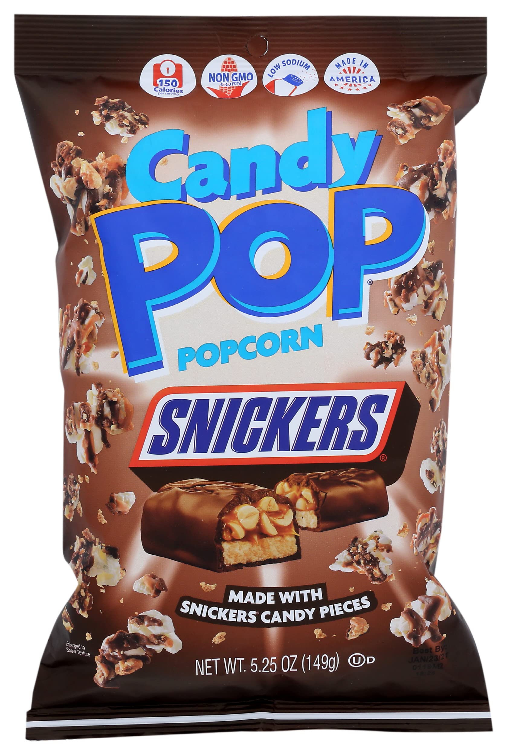 Amazon.com: Cookie Pop Snickers Popcorn, Non GMO, 5.25 Ounces (Pack Of 12)