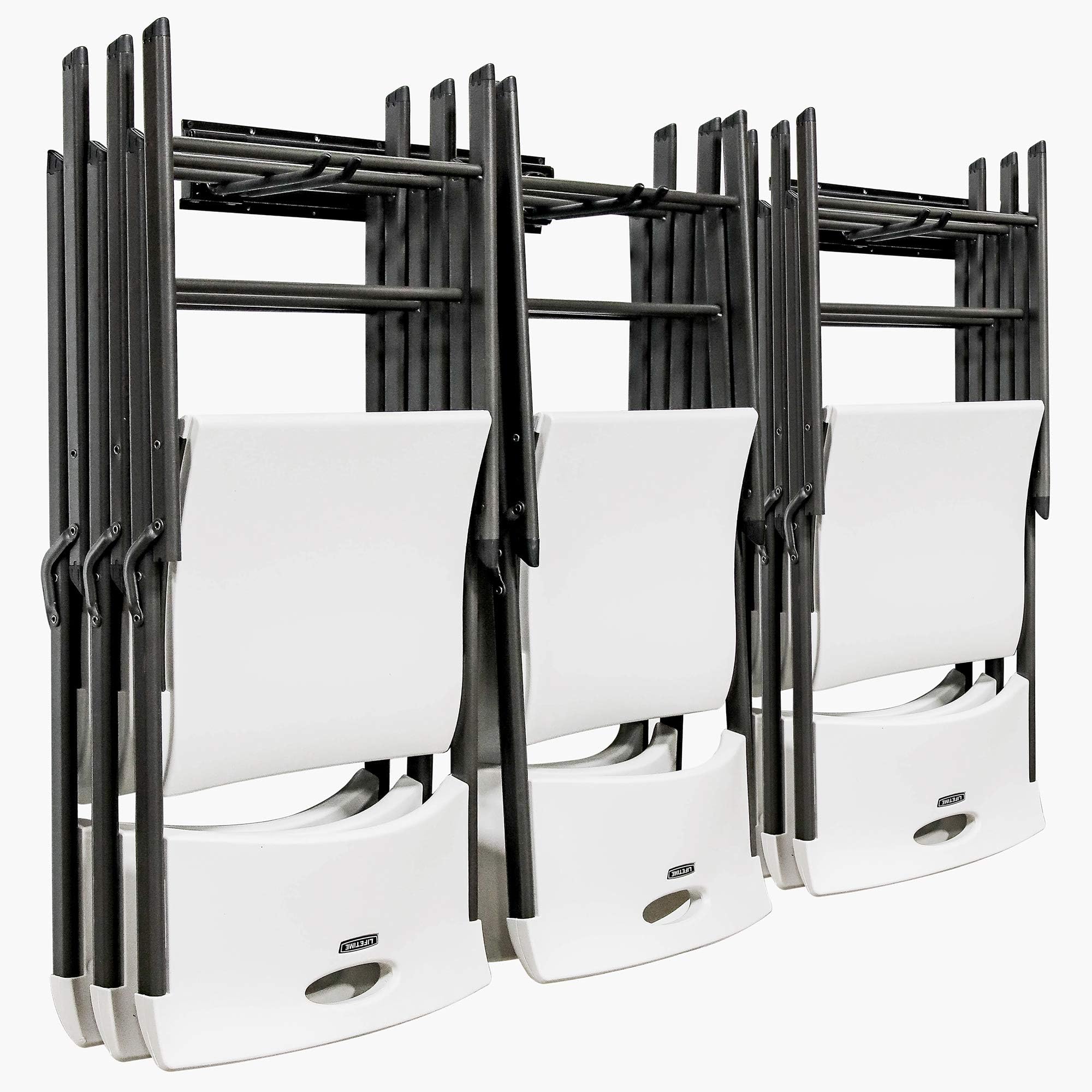 Amazon.com: RaxGo Chair Storage Rack, Wall Mounted Folding Chairs ...