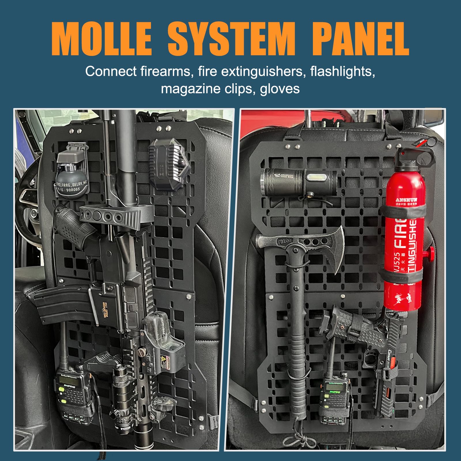 Atv Gun Rack Rigid MOLLE Panels For Vehicle Seats - With Gun Rack Mount ...
