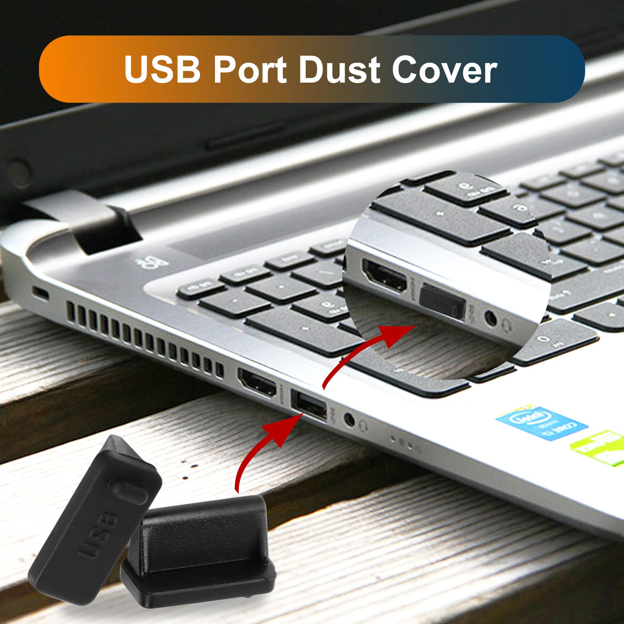 Dust Plug Charm Yubikey Cover 50-Pack Silicone USB Dust Plugs - 7 Types ...